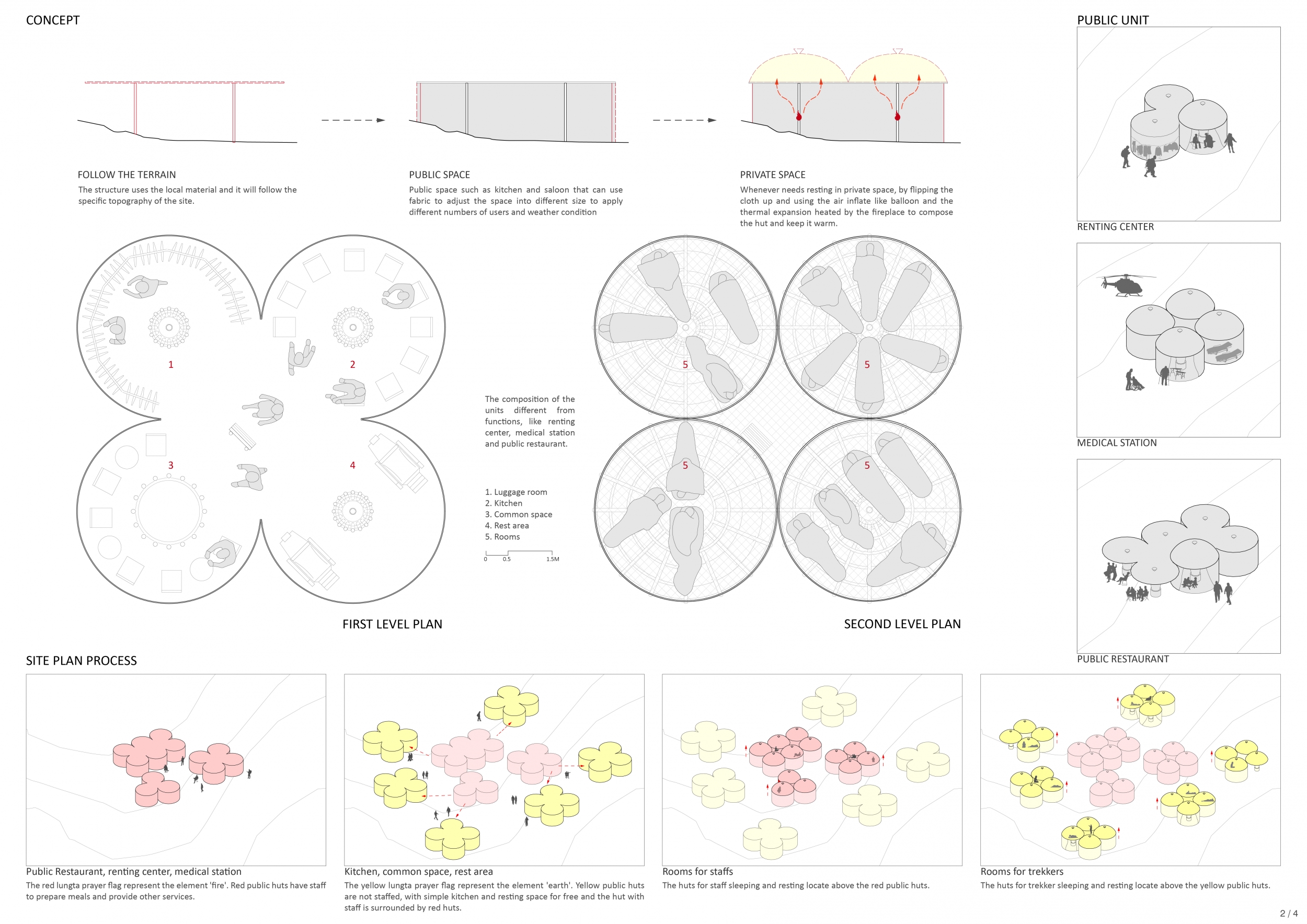 Architecture project // Translucent Fabric and Bamboo Framework ...