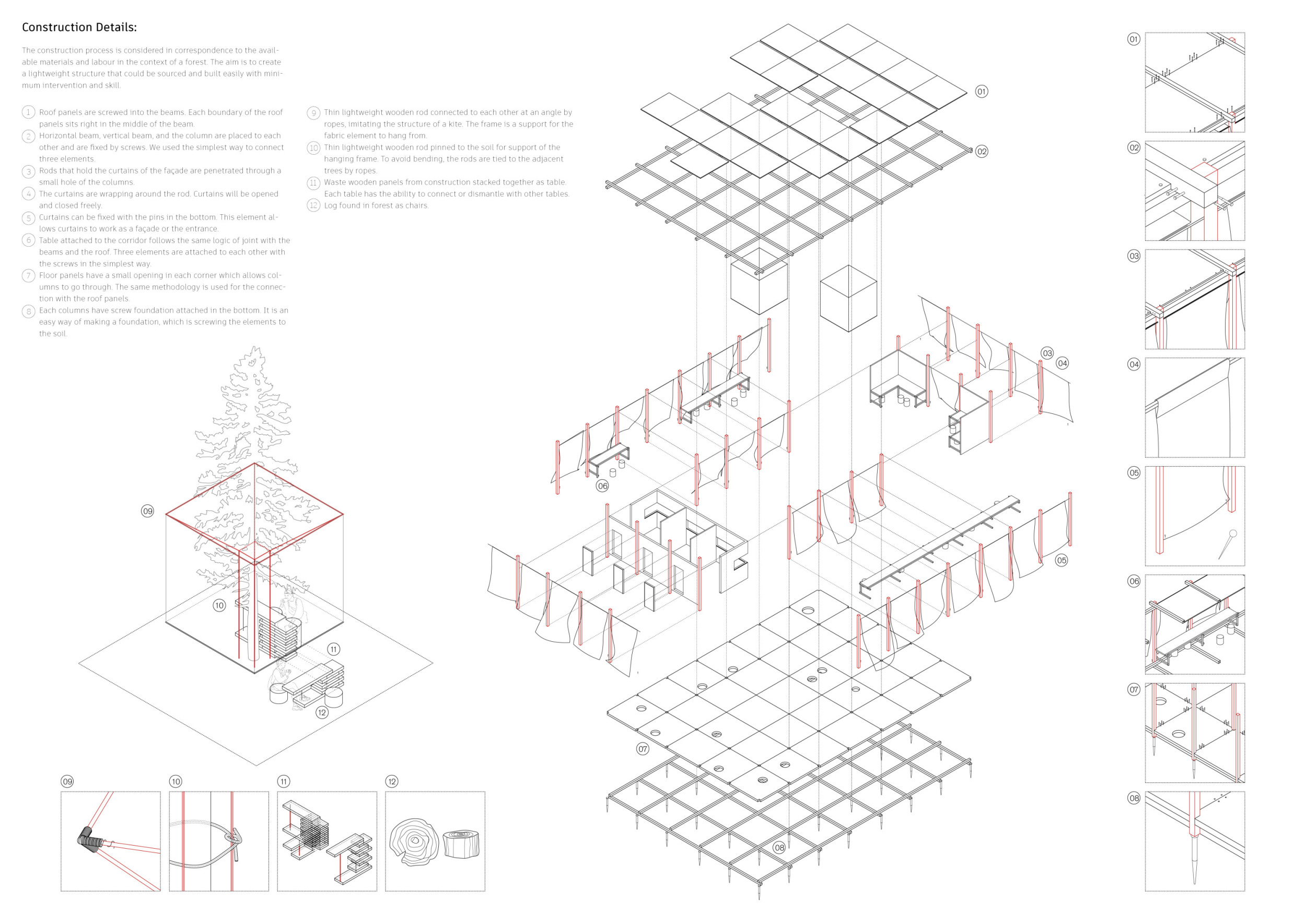 Architecture project // Dining Among Trees with Reclaimed Panels and ...