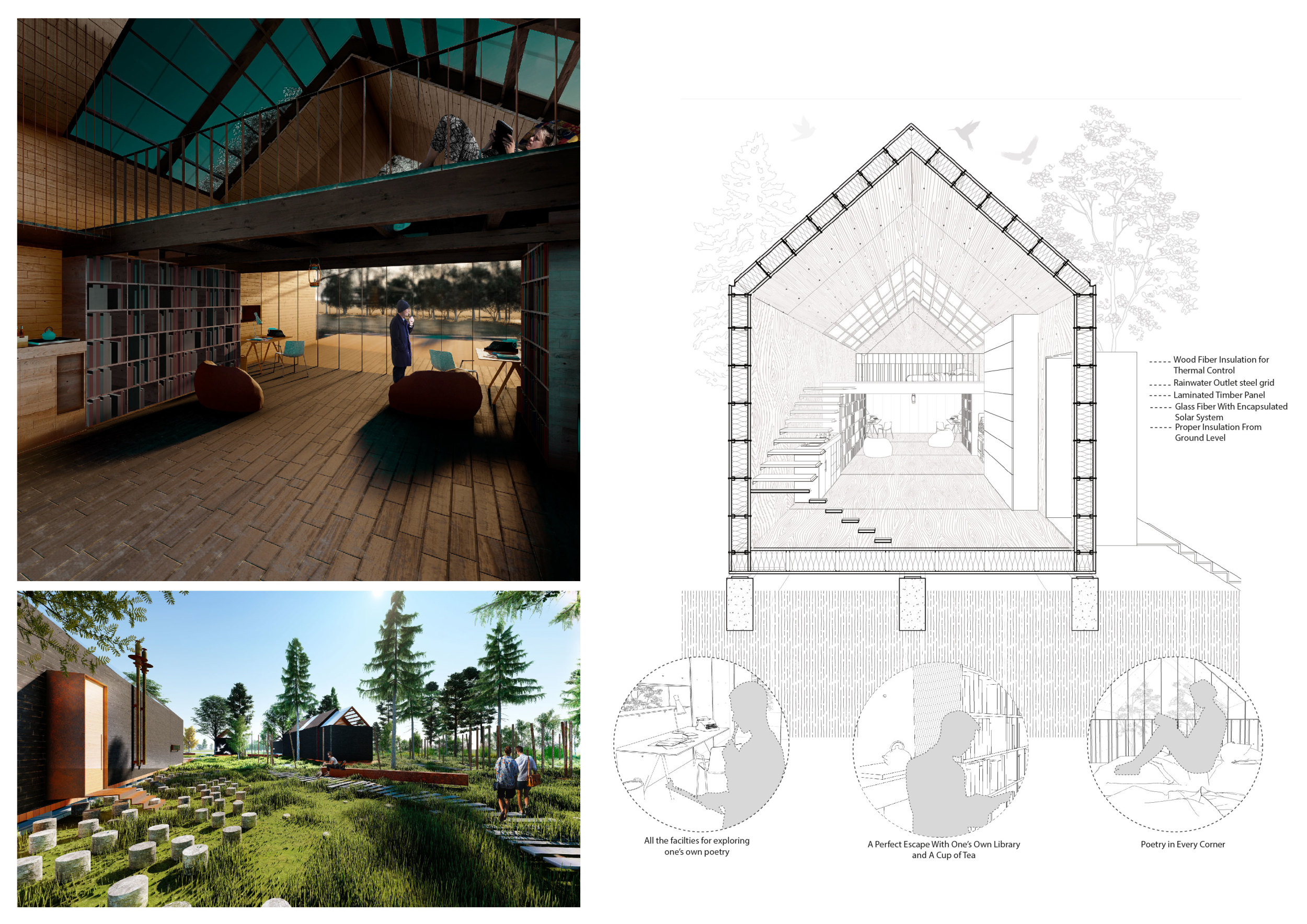 Architecture project // Transparent Roofs and Wooden Sanctuaries for ...