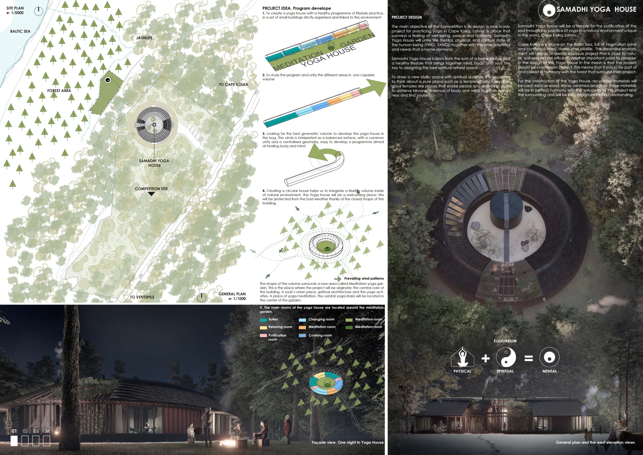 Architecture project // Circular Sanctuary Crafted from Natural Timber ...