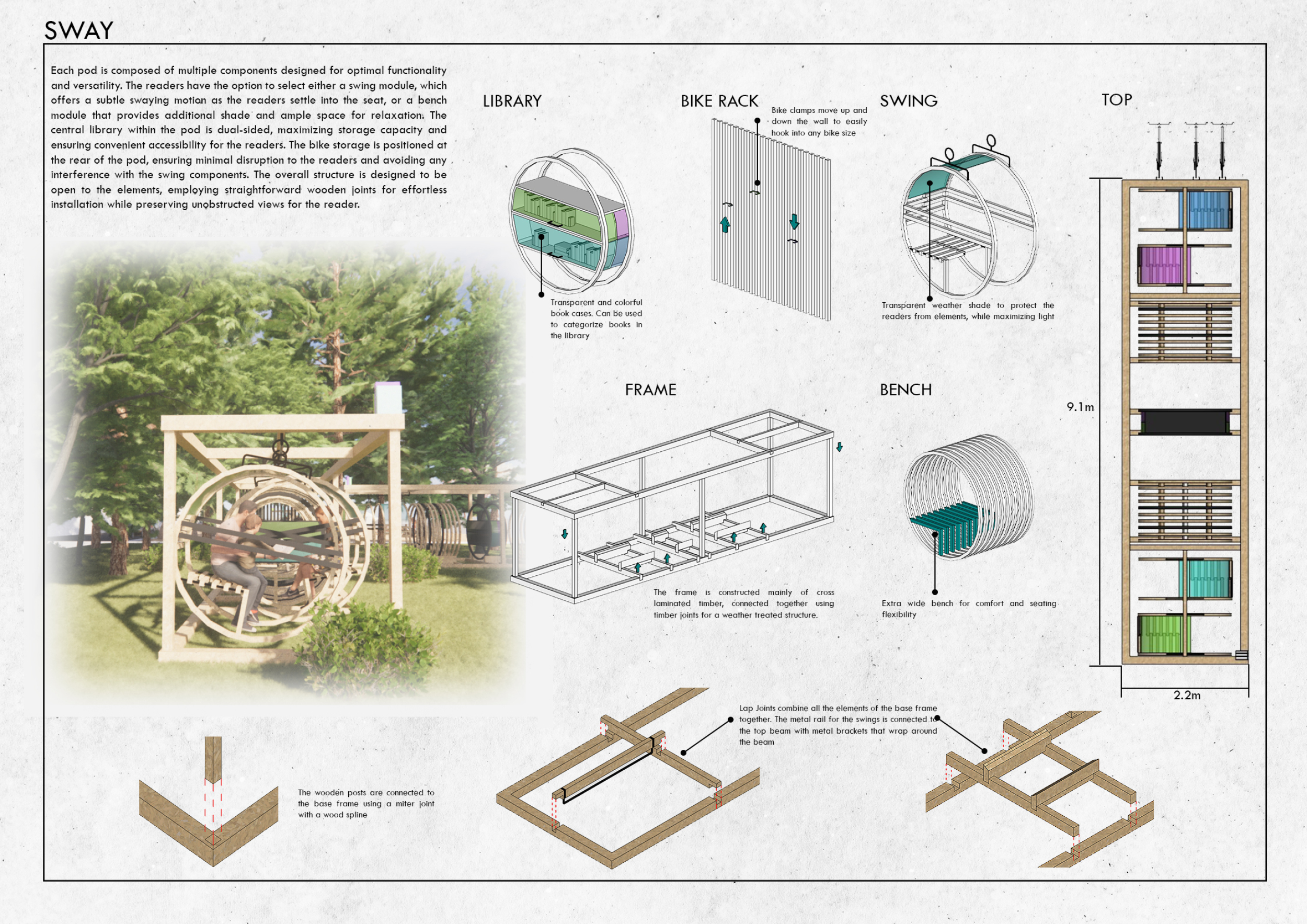 Architecture project // Cross-Laminated Timber Pods Integrating Playful ...