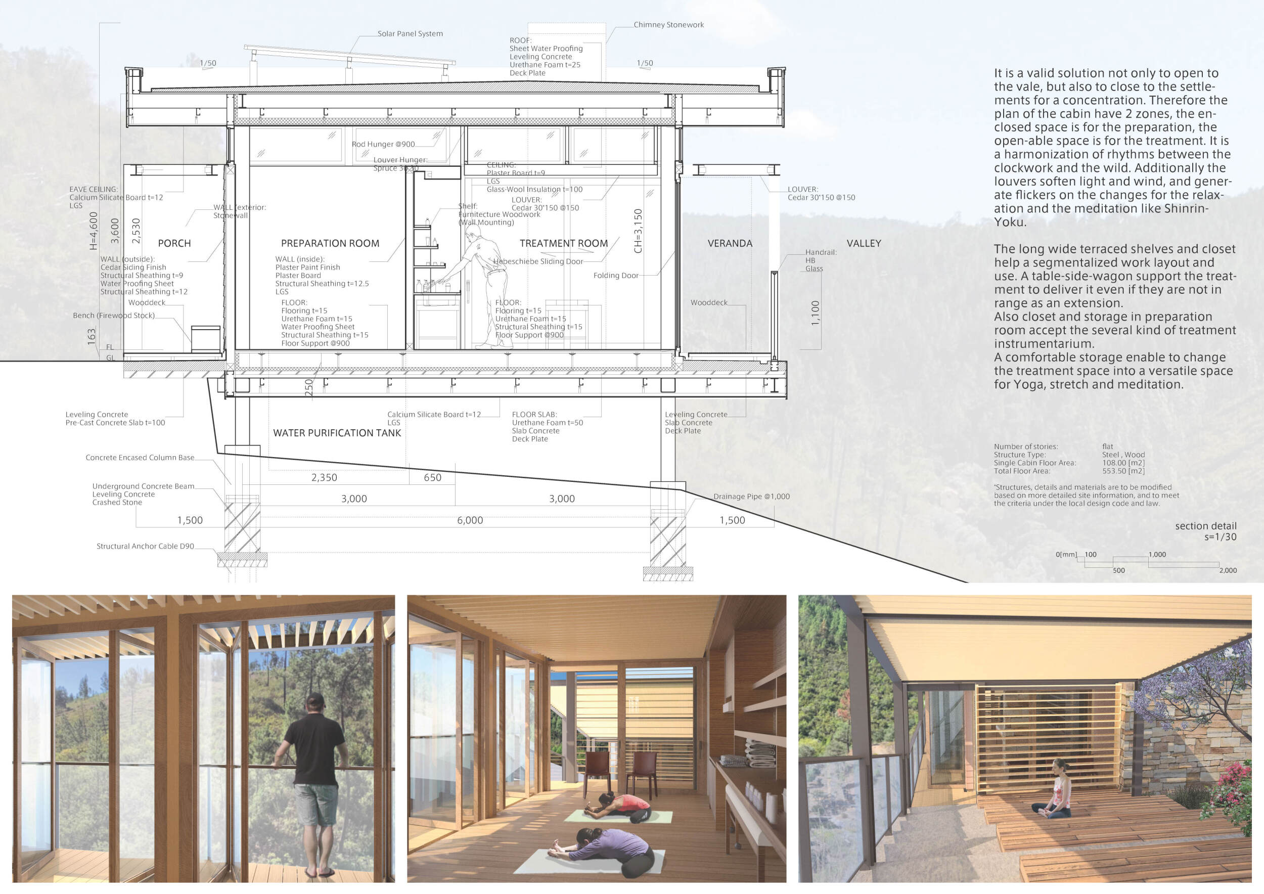 Architecture project // Therapeutic Retreat Enhanced by Calcium ...