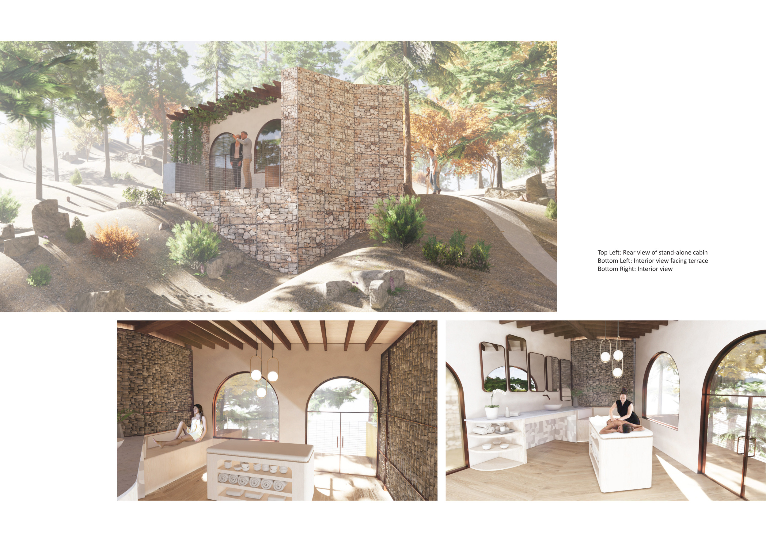 Architecture project // Gabion Walls and Cobblestone Retreats Offering ...