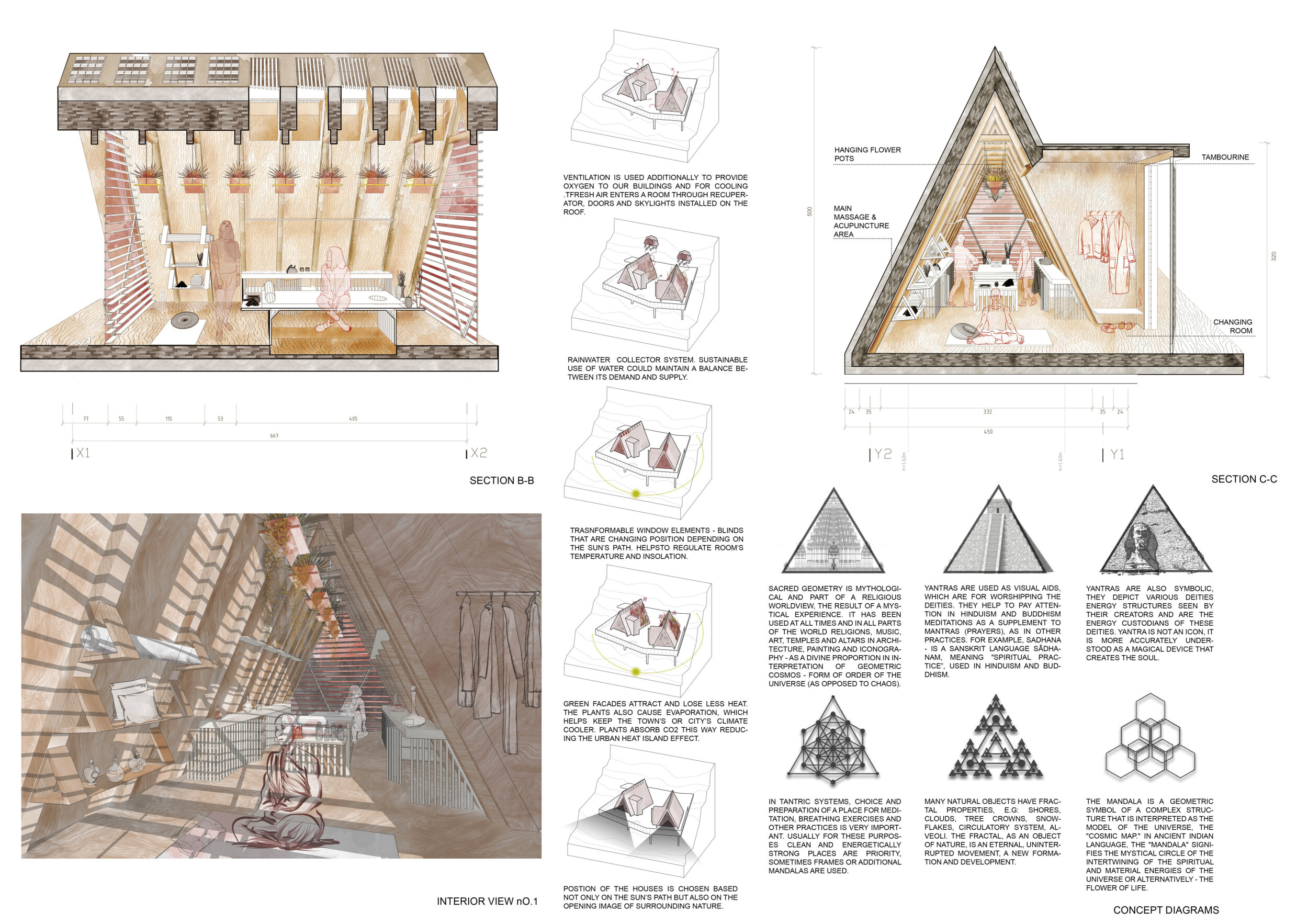 Architecture project // Sustainable Retreat with CLT Cabins and ...