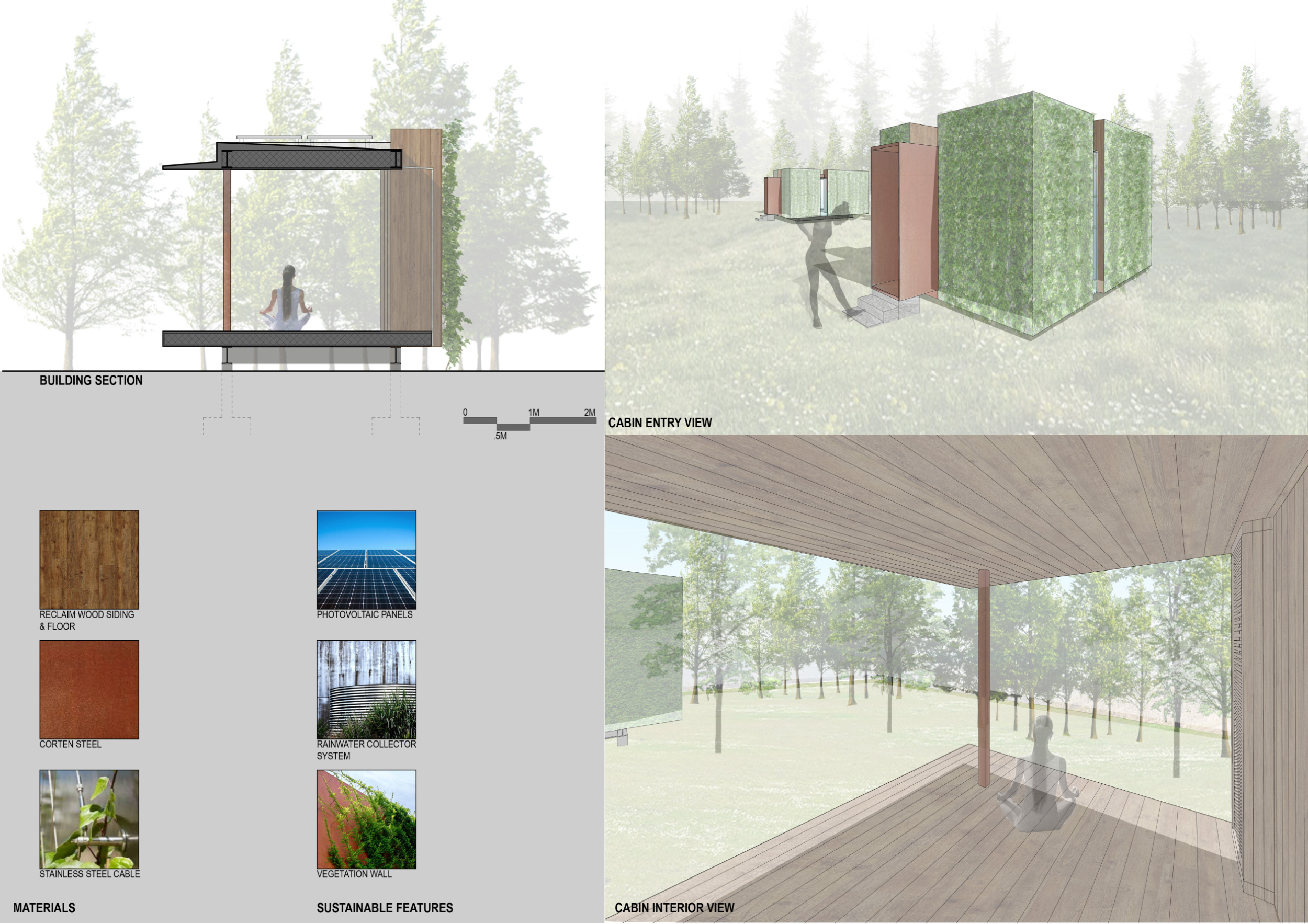 Architecture project // Corten Steel Cabins Embracing Nature with Green ...
