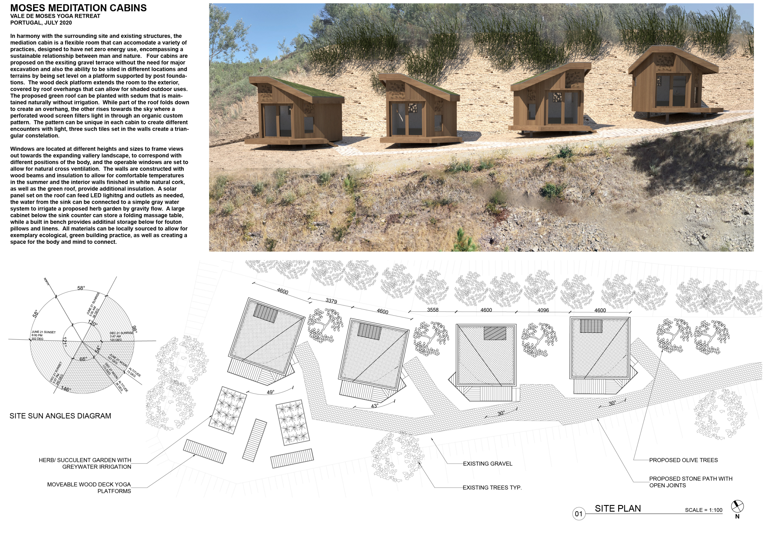 Architecture project // Sedum-Covered Cabins with Natural Cork ...