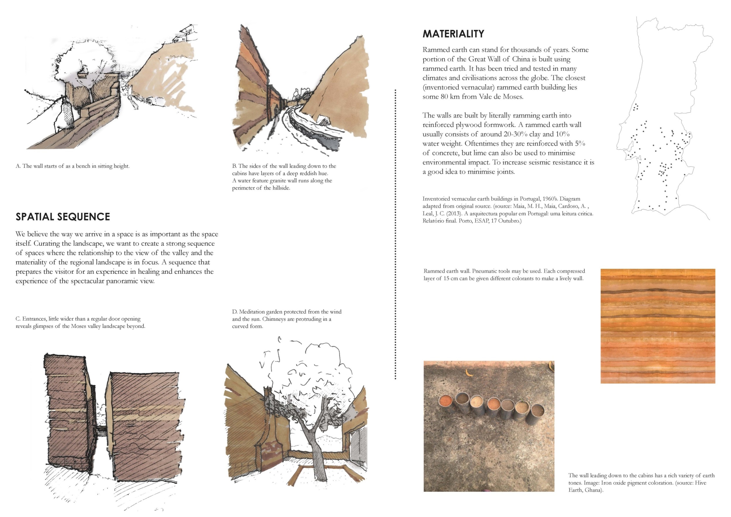 Architecture project // Rammed Earth Cabins Emphasizing Natural Light ...