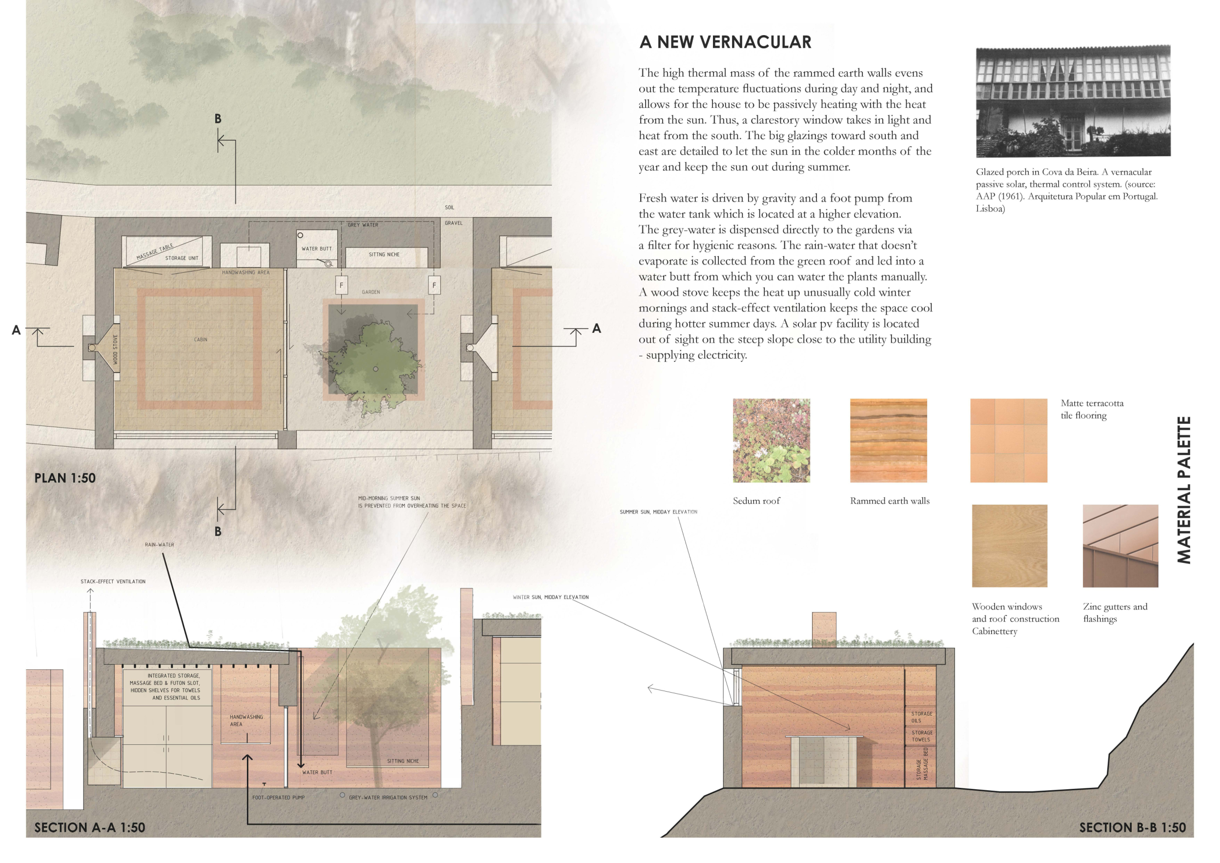 Architecture project // Rammed Earth Cabins Emphasizing Natural Light ...