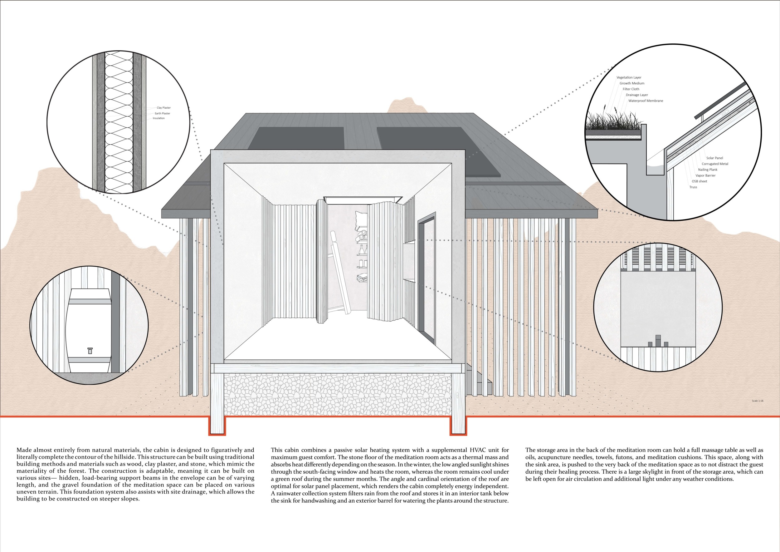 Architecture project // Slotted Wood Cabins with Azulejos Framing ...