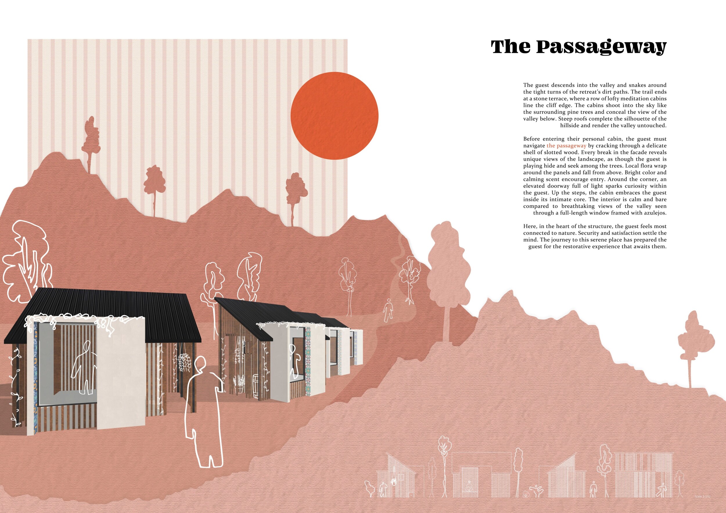 Architecture project // Slotted Wood Cabins with Azulejos Framing ...