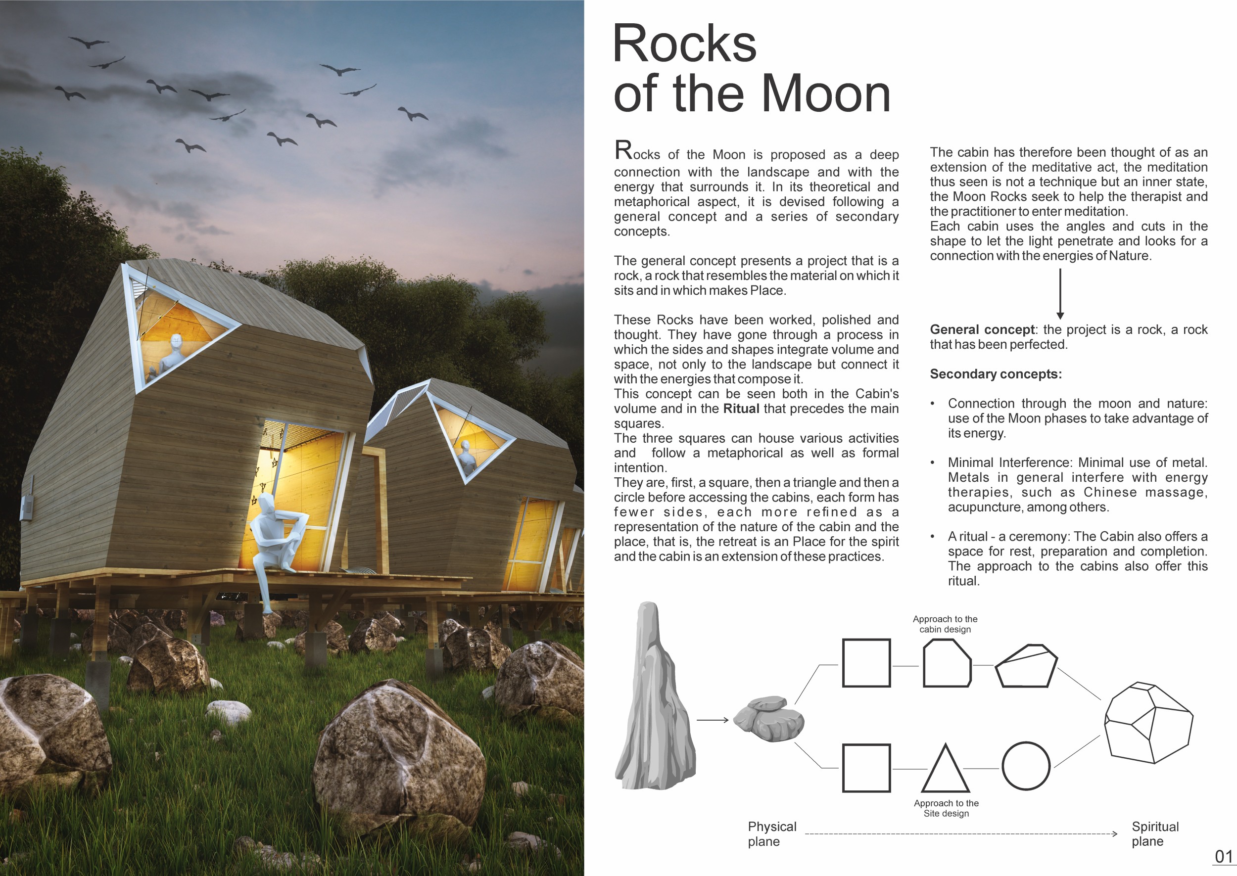 Architecture project // Geometric Cabins Crafted from Wood for Lunar ...