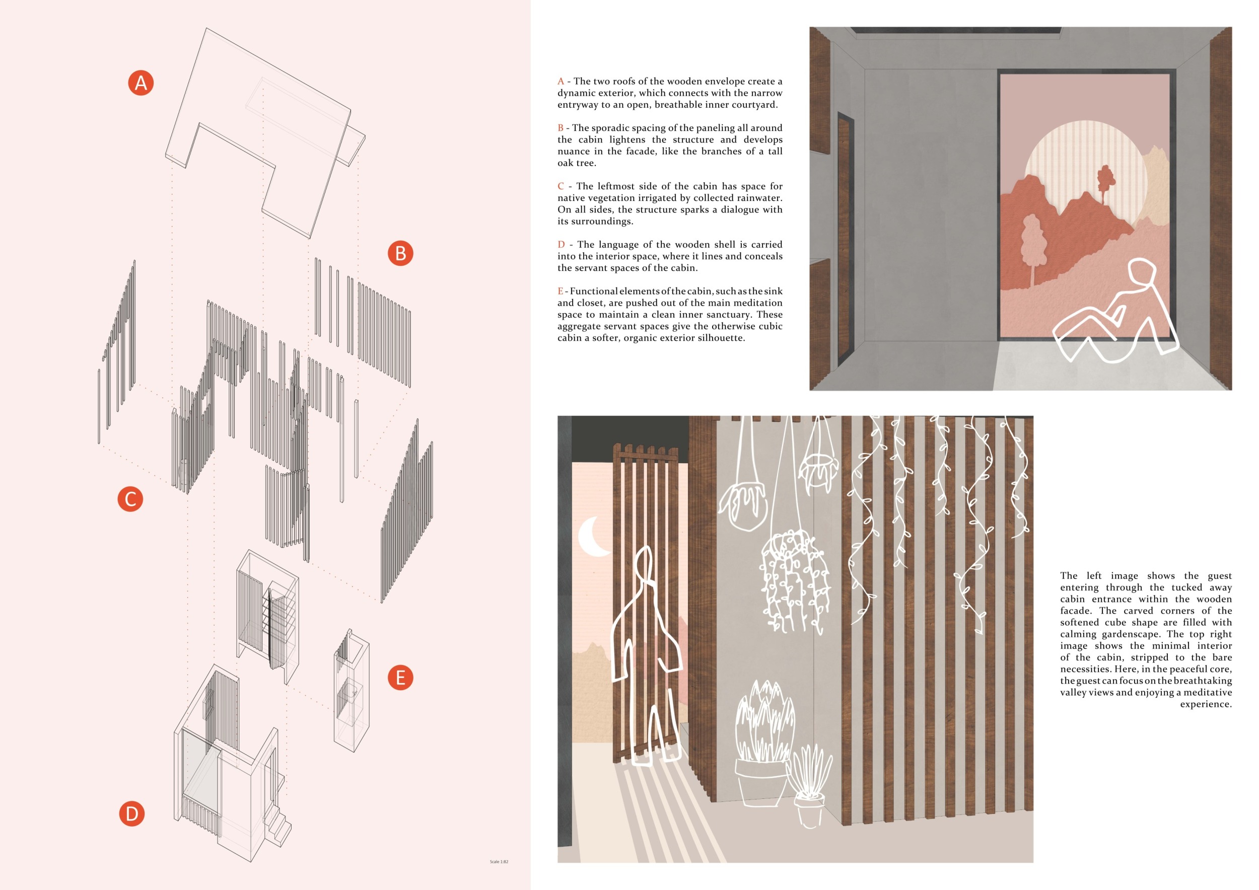 Architecture project // Slotted Wood Cabins with Azulejos Framing ...