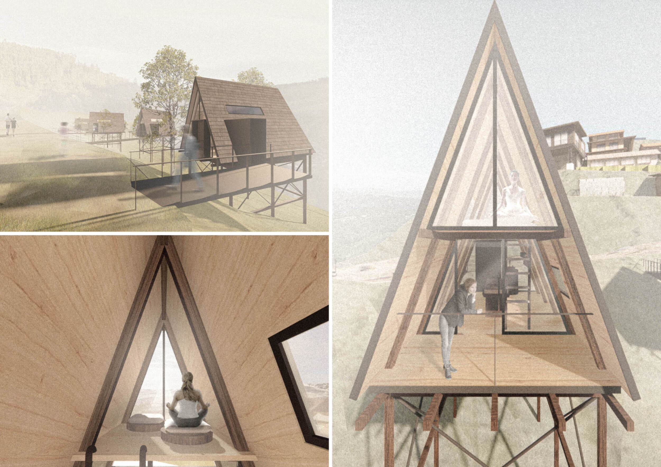 Architecture project // Floating Cabins of Local Wood Offering Intimate ...
