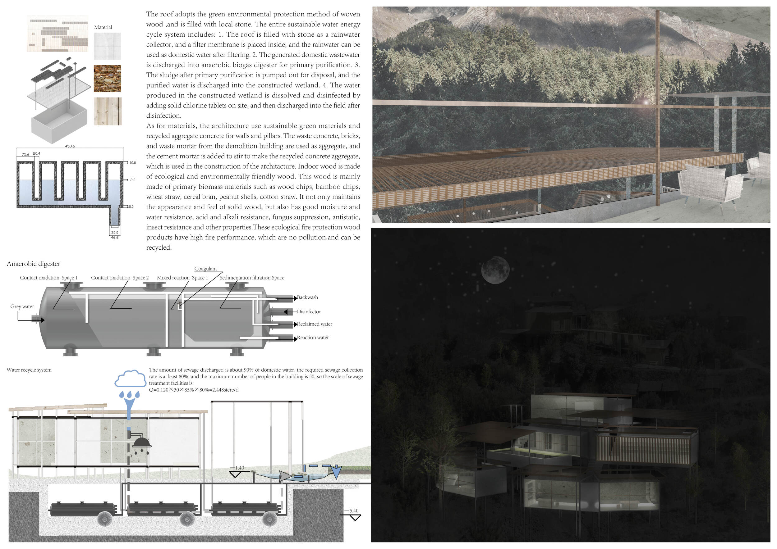 Architecture project // Woven Stone Roof and Bamboo Integration in a ...