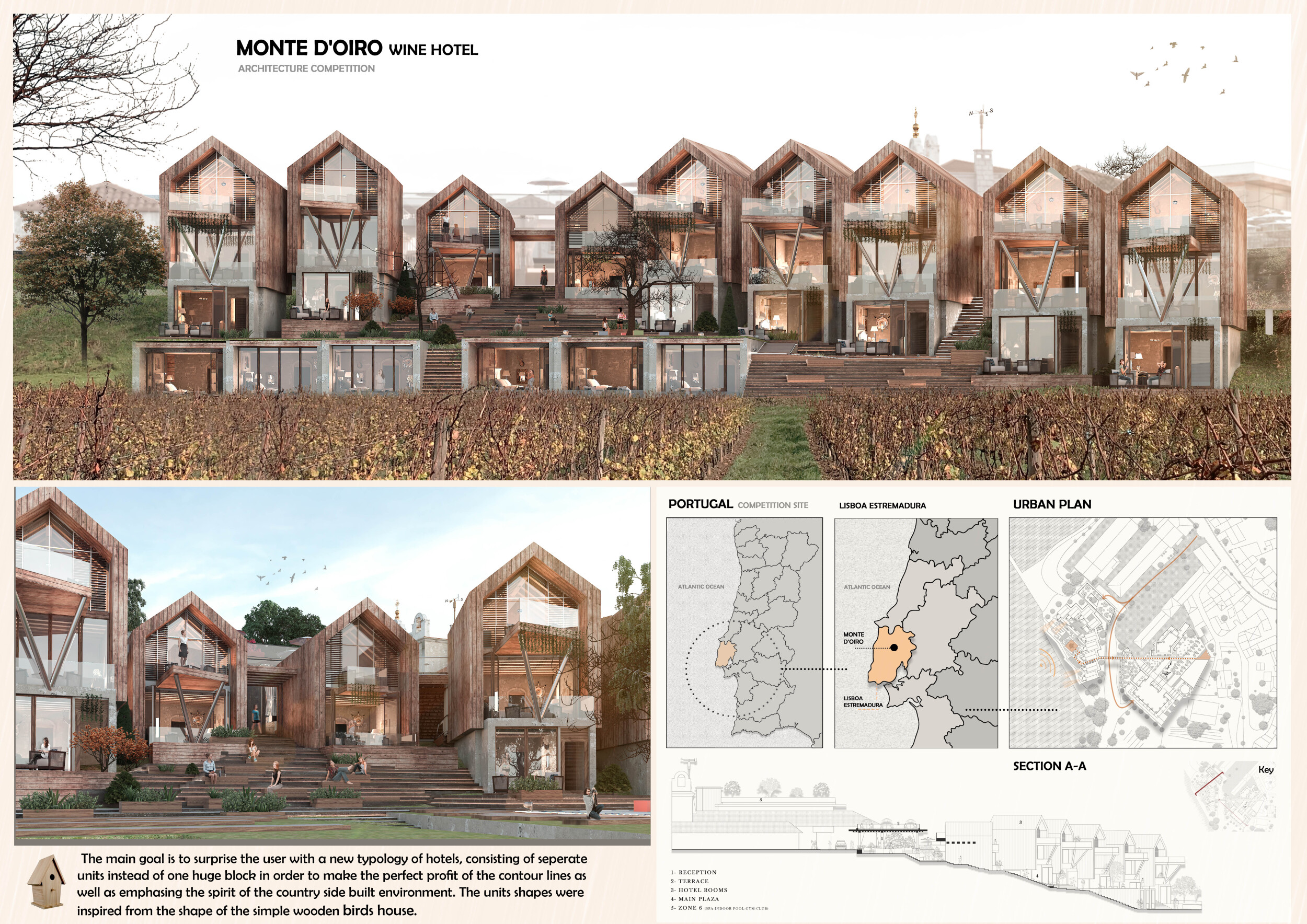 Architecture project // Stepped Brick and Wood Units Creating Community ...