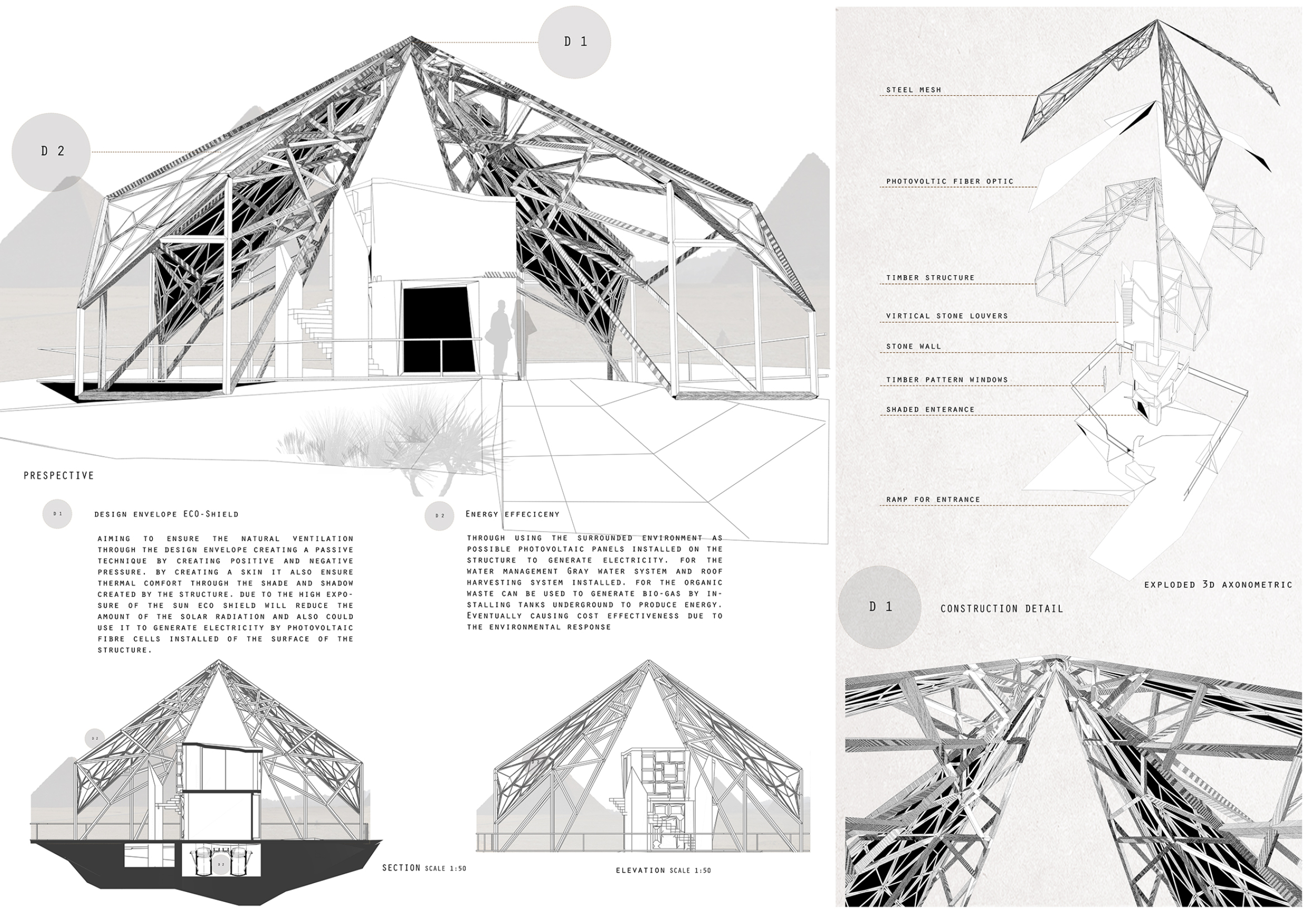 Architecture project // Vertical Louvers and Photovoltaic Solutions ...