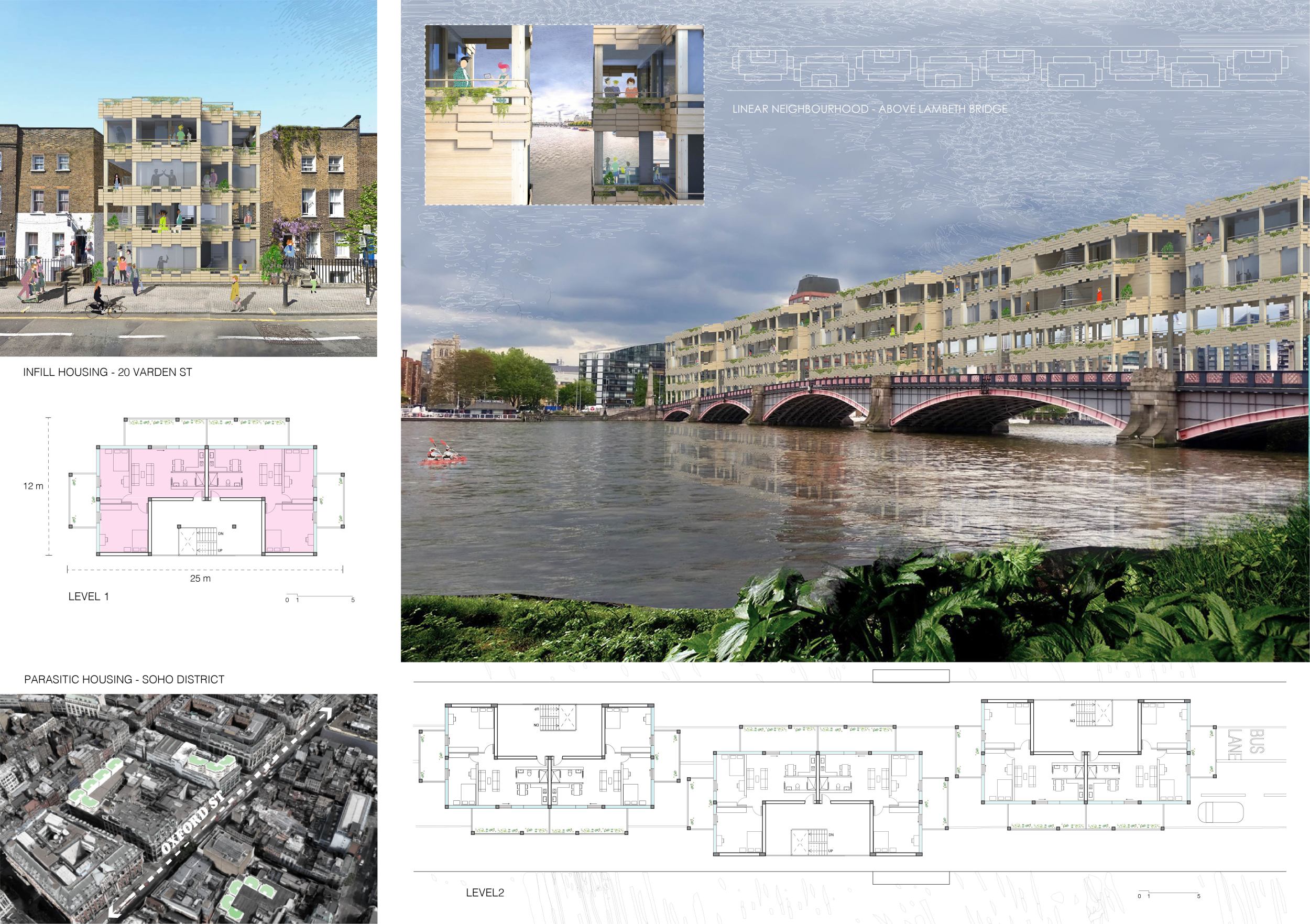 Architecture project // Balconies and Greenery Define Modular Urban Living