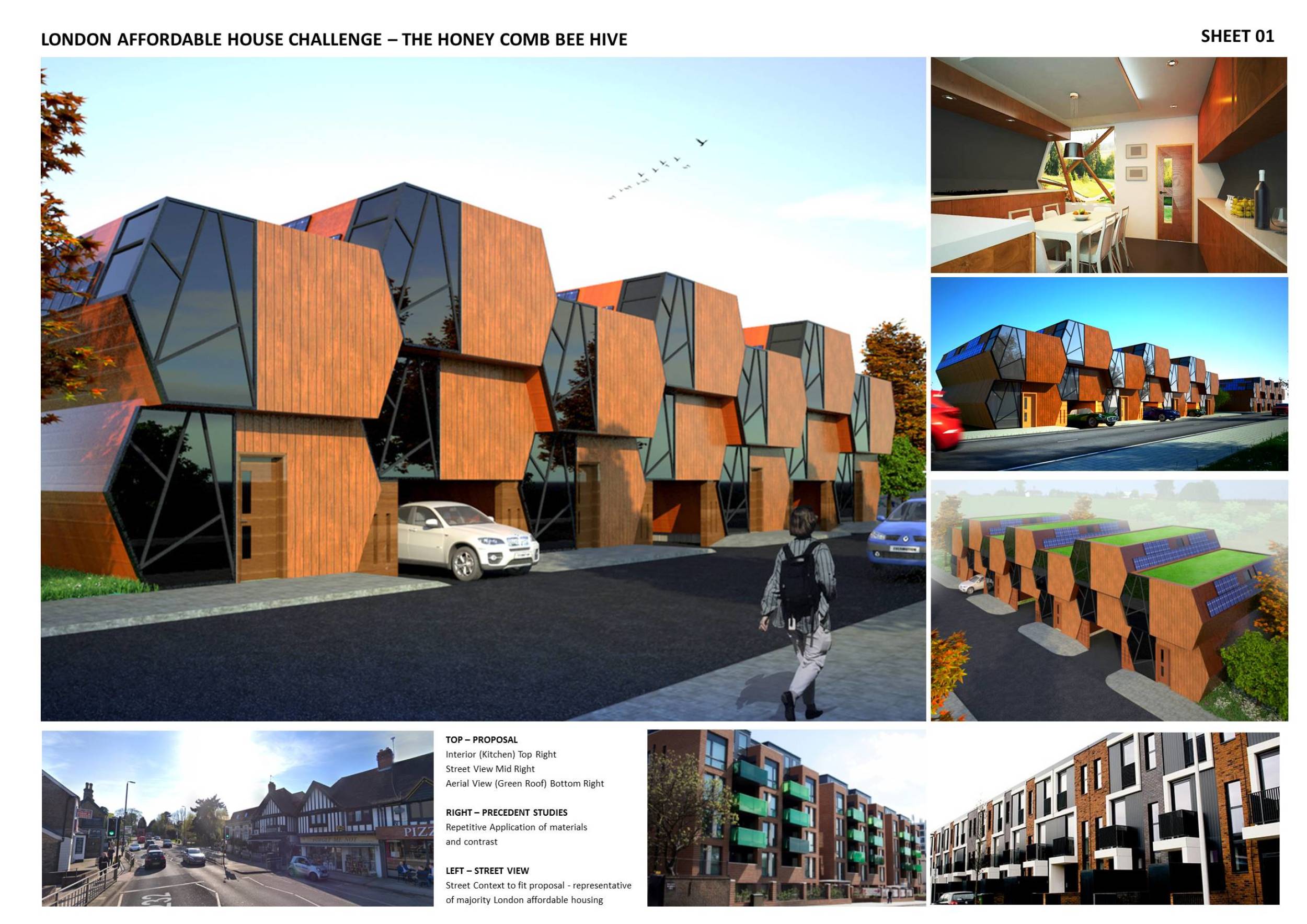 Architecture project // Hexagonal Units Featuring Green Roofs and Solar ...