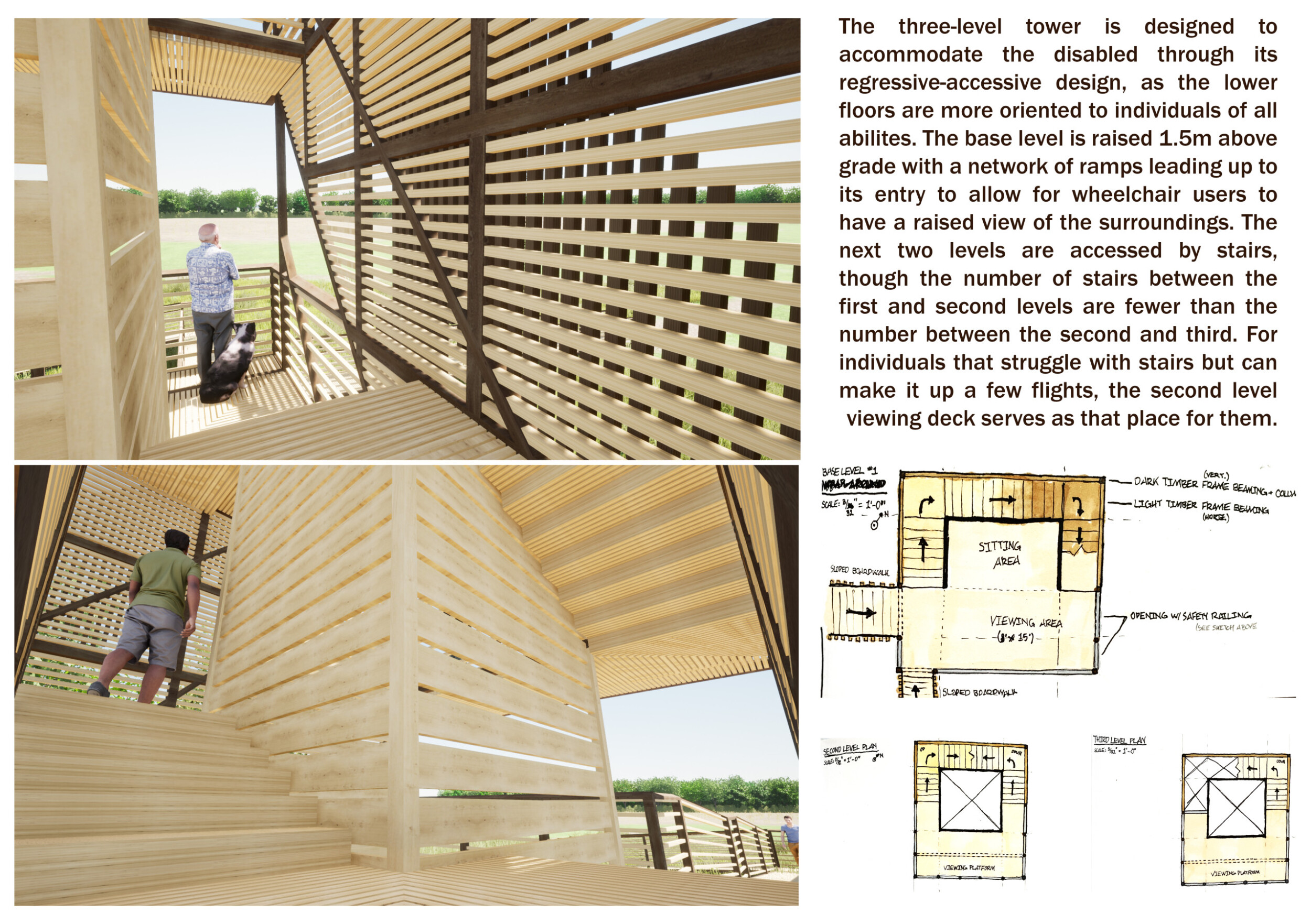 Architecture project // Elevated Observation Tower Constructed with ...