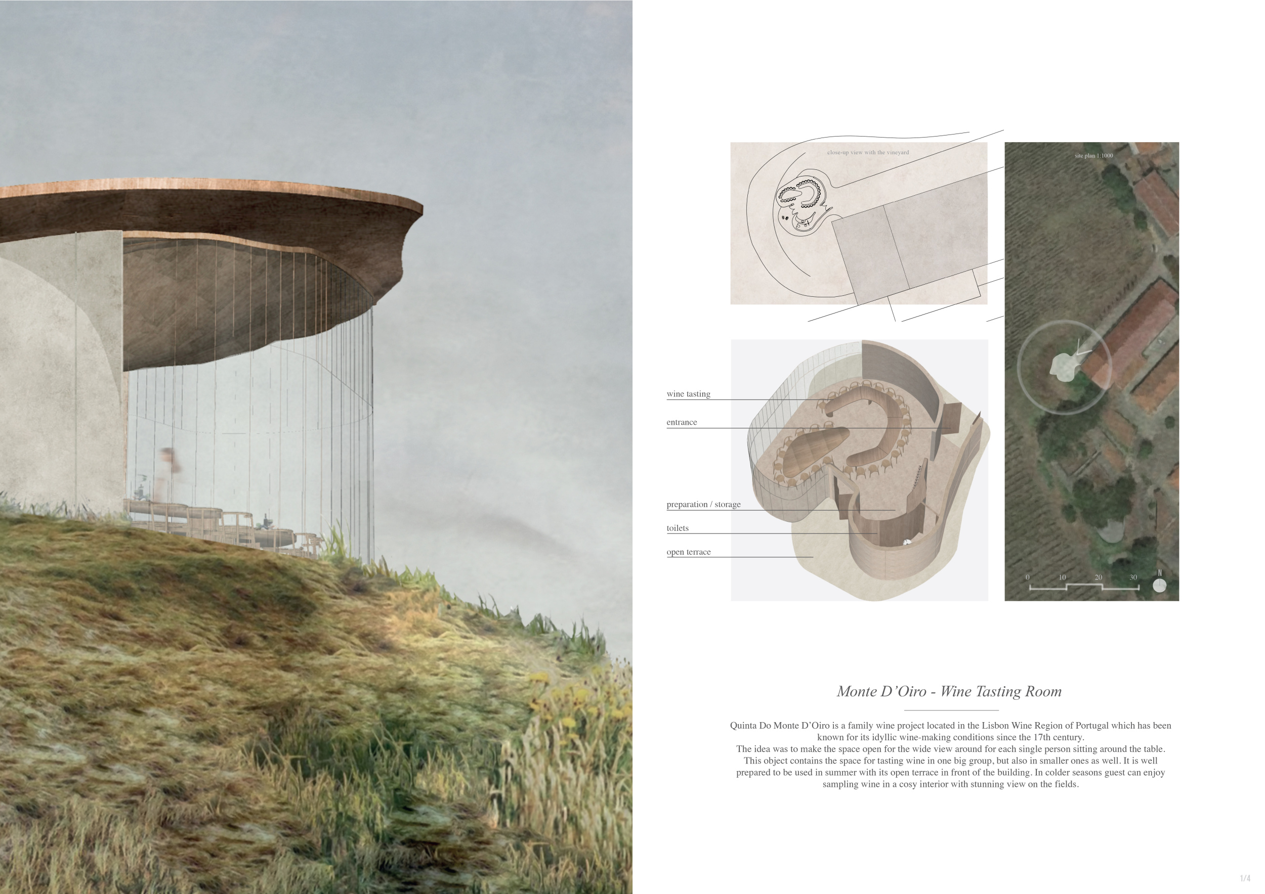Architecture project // Rounded Spaces and Earthy Tones in Vineyard ...