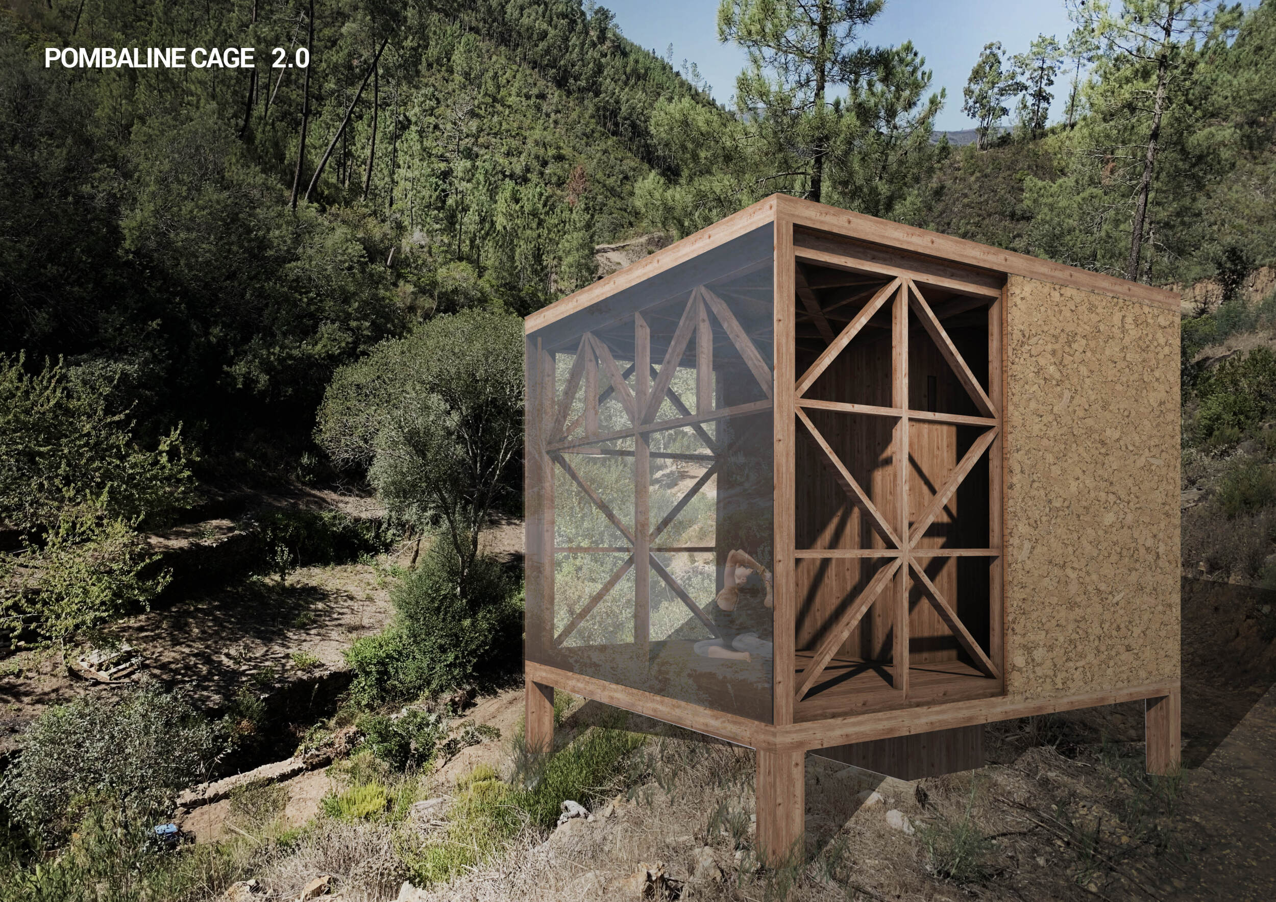 Architecture project // Cork Insulated Retreat with Movable Walls for ...