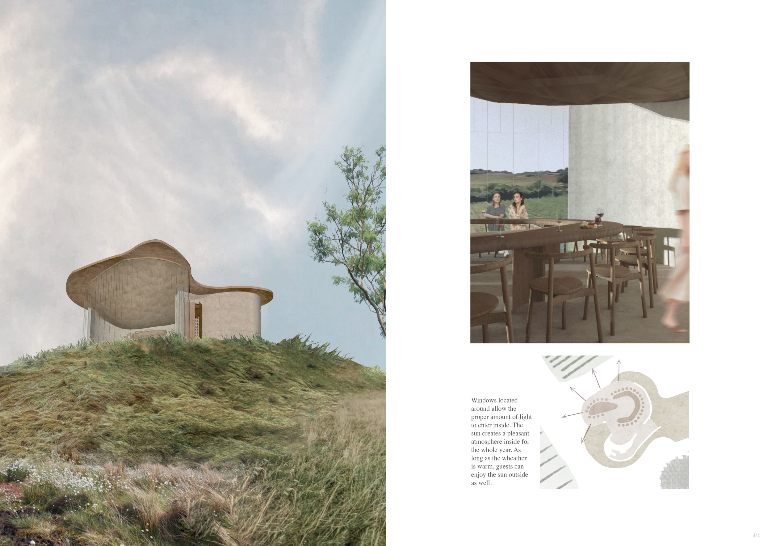Architecture project // Rounded Spaces and Earthy Tones in Vineyard ...