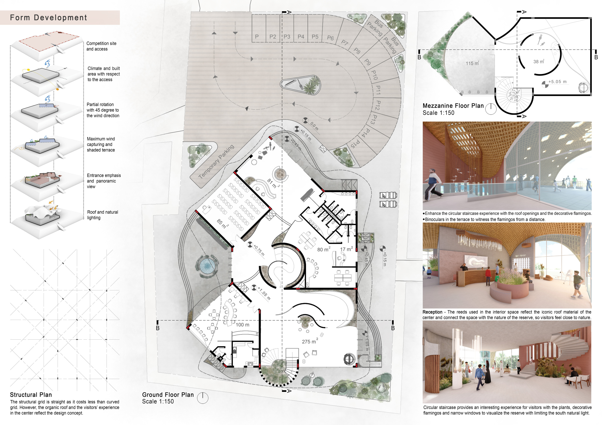 Architecture project // Integrated Wetland Center with Reed Bricks and ...