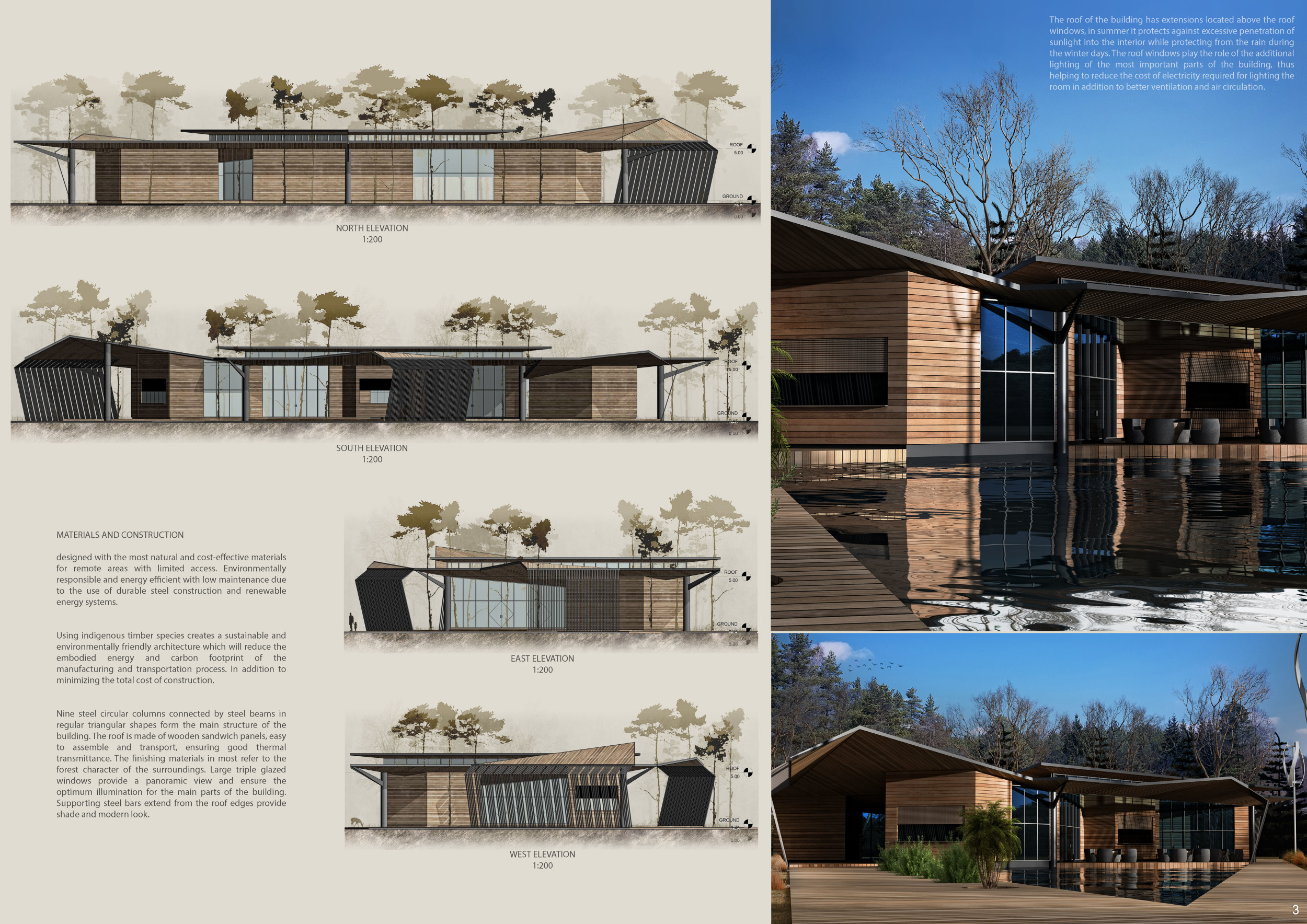 Architecture project // Timber Construction Surrounded by Lush Greenery ...