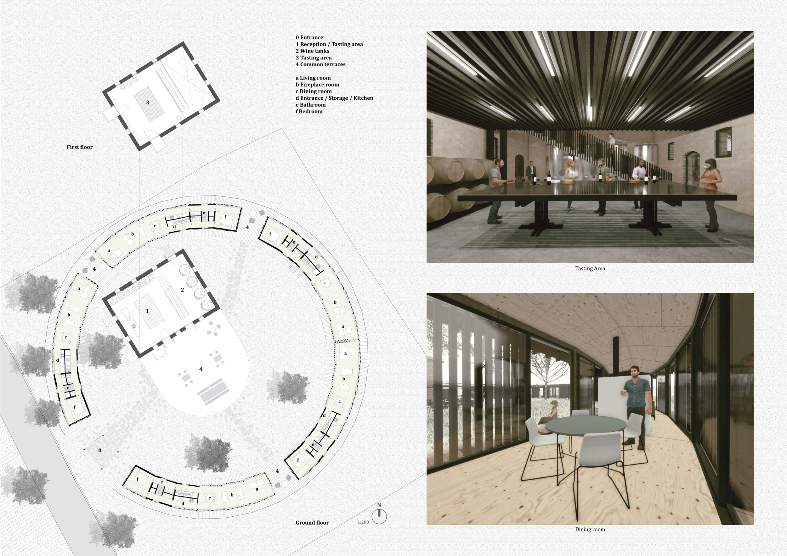 Architecture project // Circular Guest Houses Emphasizing Micro-Modular ...