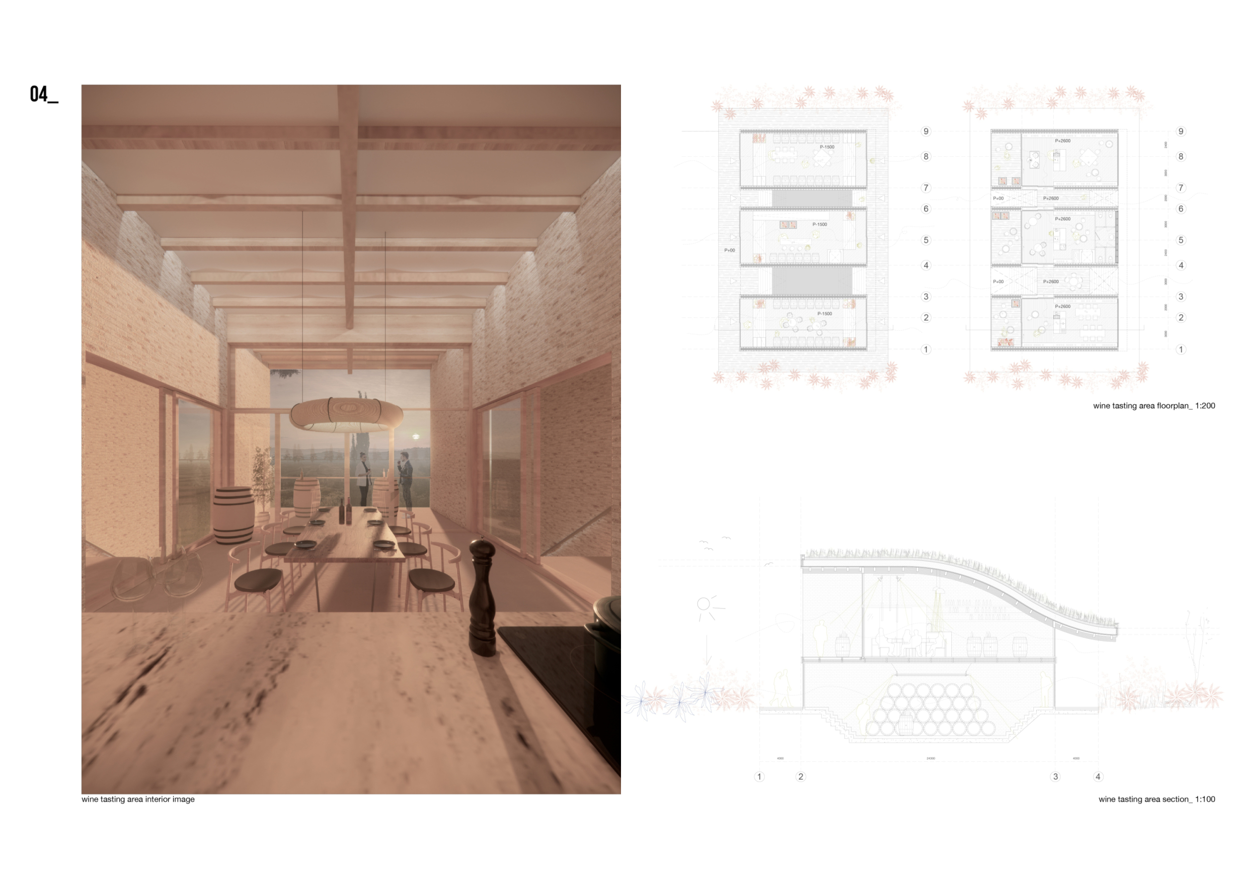 Architecture project // Repurposed Bricks and Wooden Structures Nestled ...