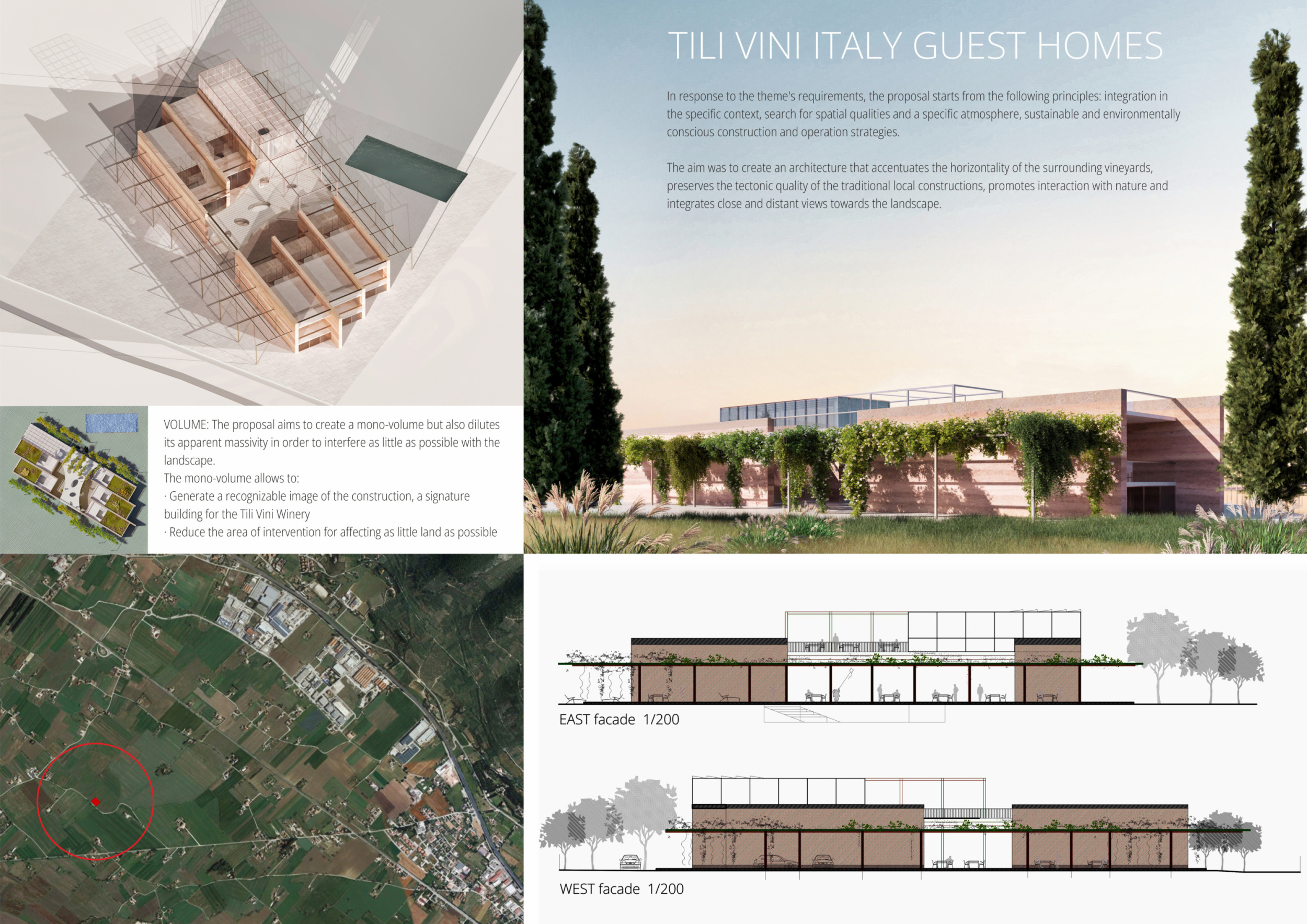 Architecture project // Rammed Earth Structure Enhances Vineyard Views ...