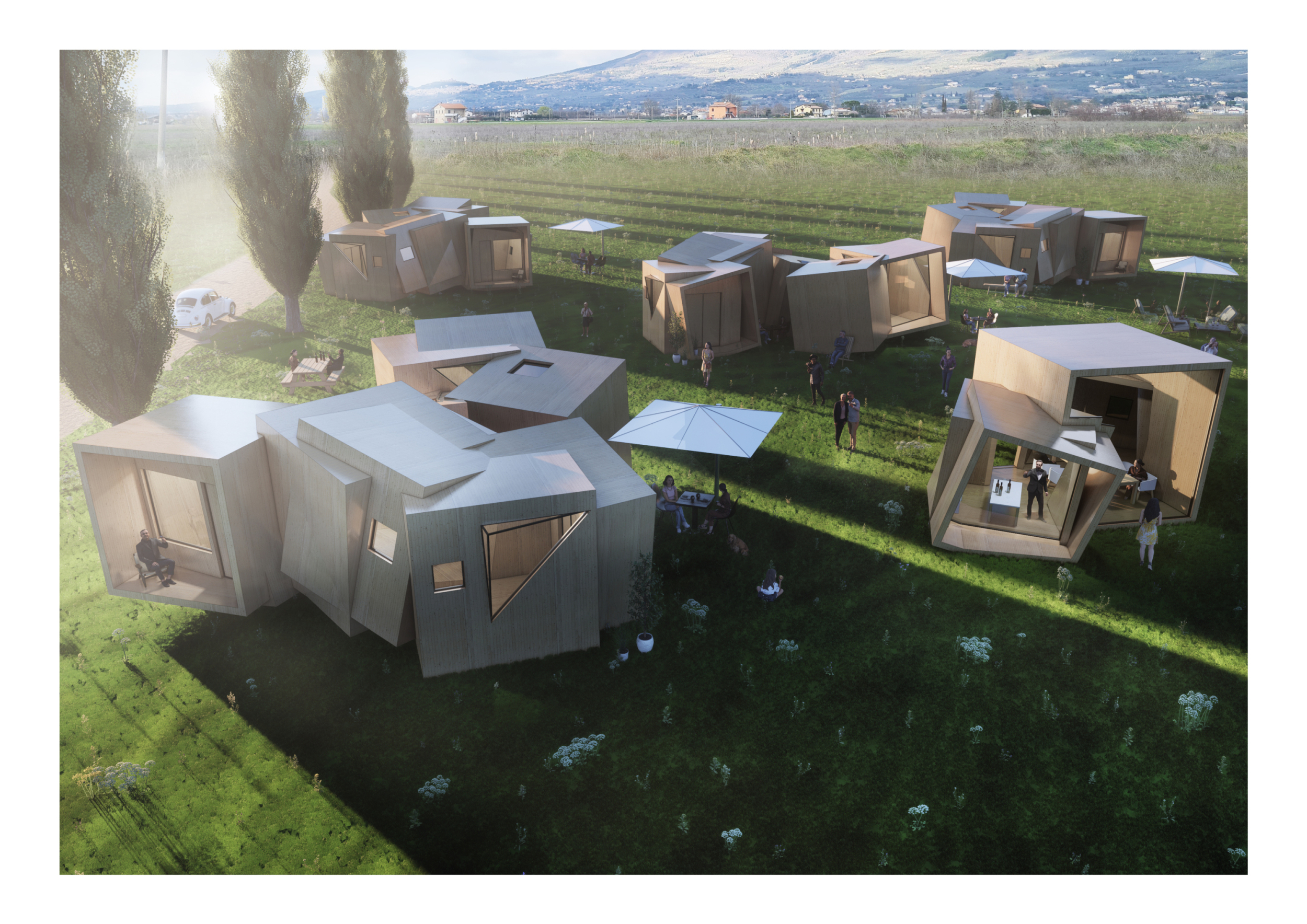 Architecture project // Branching Cubes in Cross-Laminated Timber ...