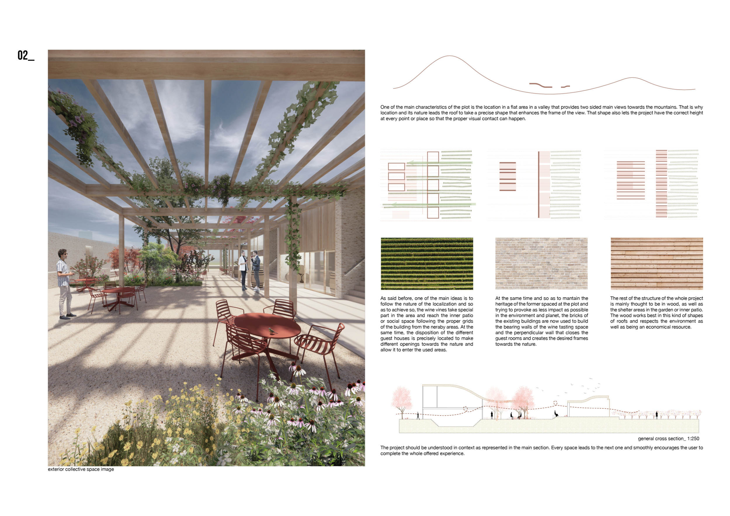 Architecture project // Repurposed Bricks and Wooden Structures Nestled ...