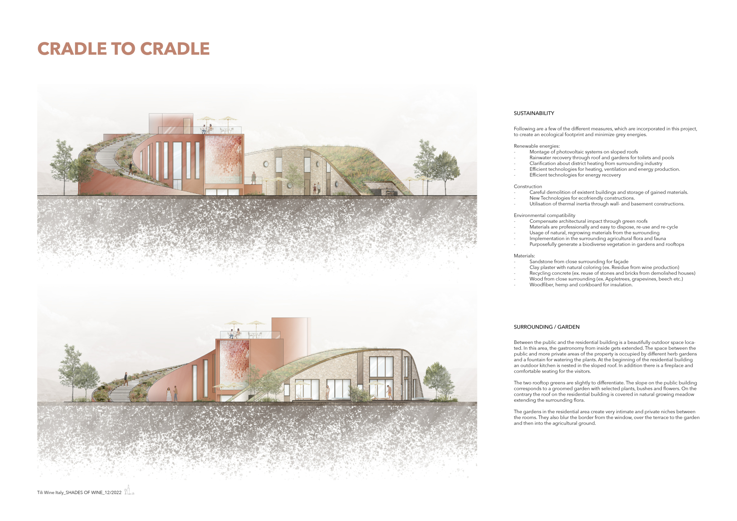 Architecture project // Community Hub with Colorful Glass and Green ...