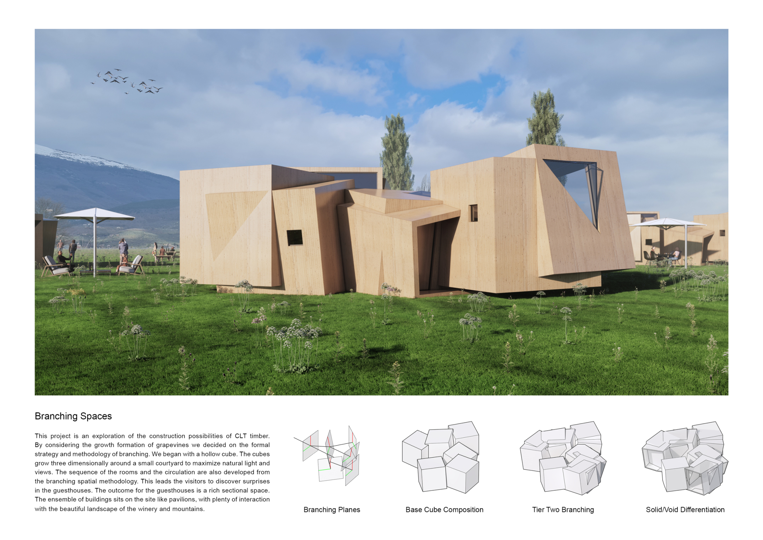 Architecture project // Branching Cubes in Cross-Laminated Timber ...