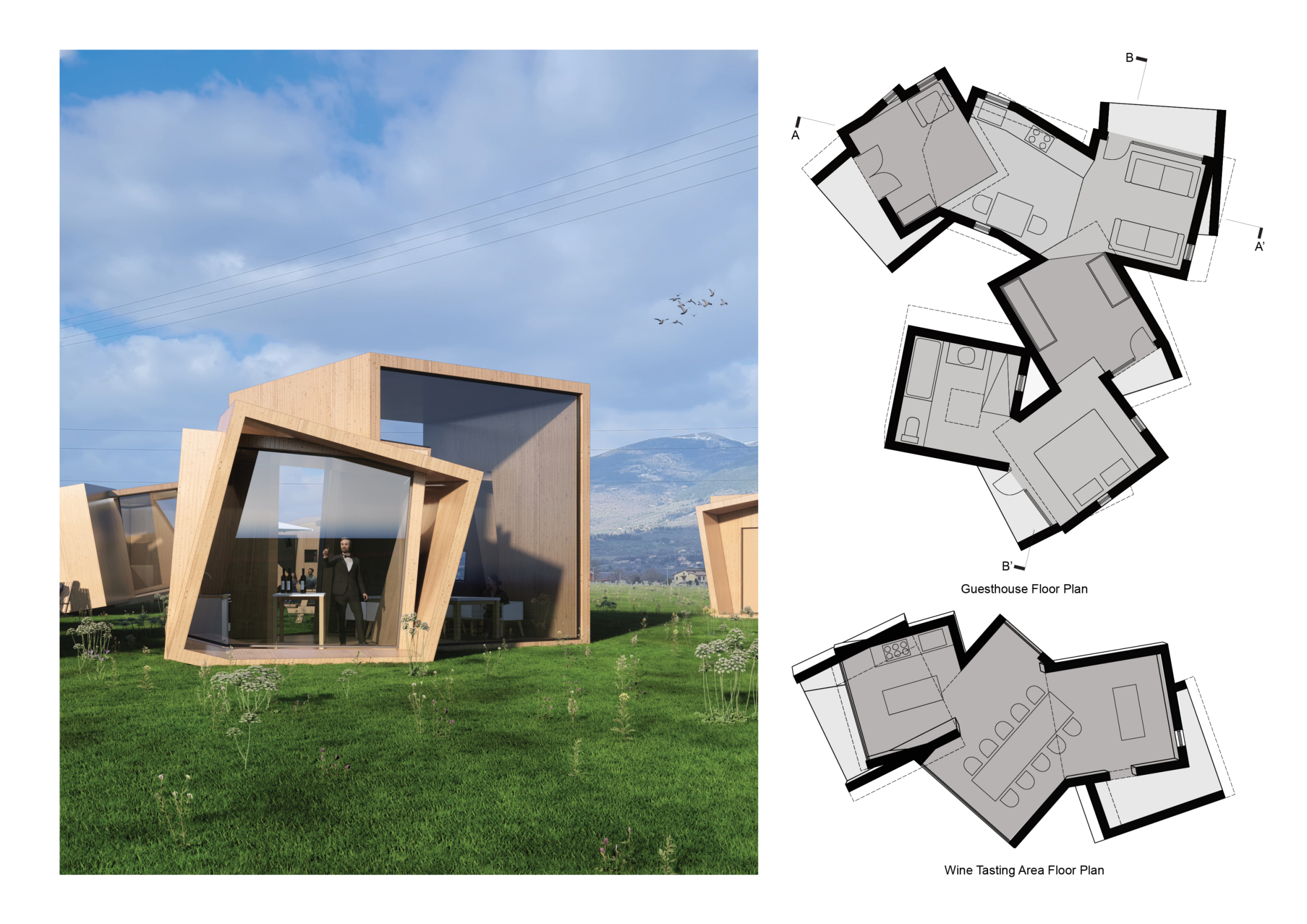 Architecture project // Branching Cubes in Cross-Laminated Timber ...