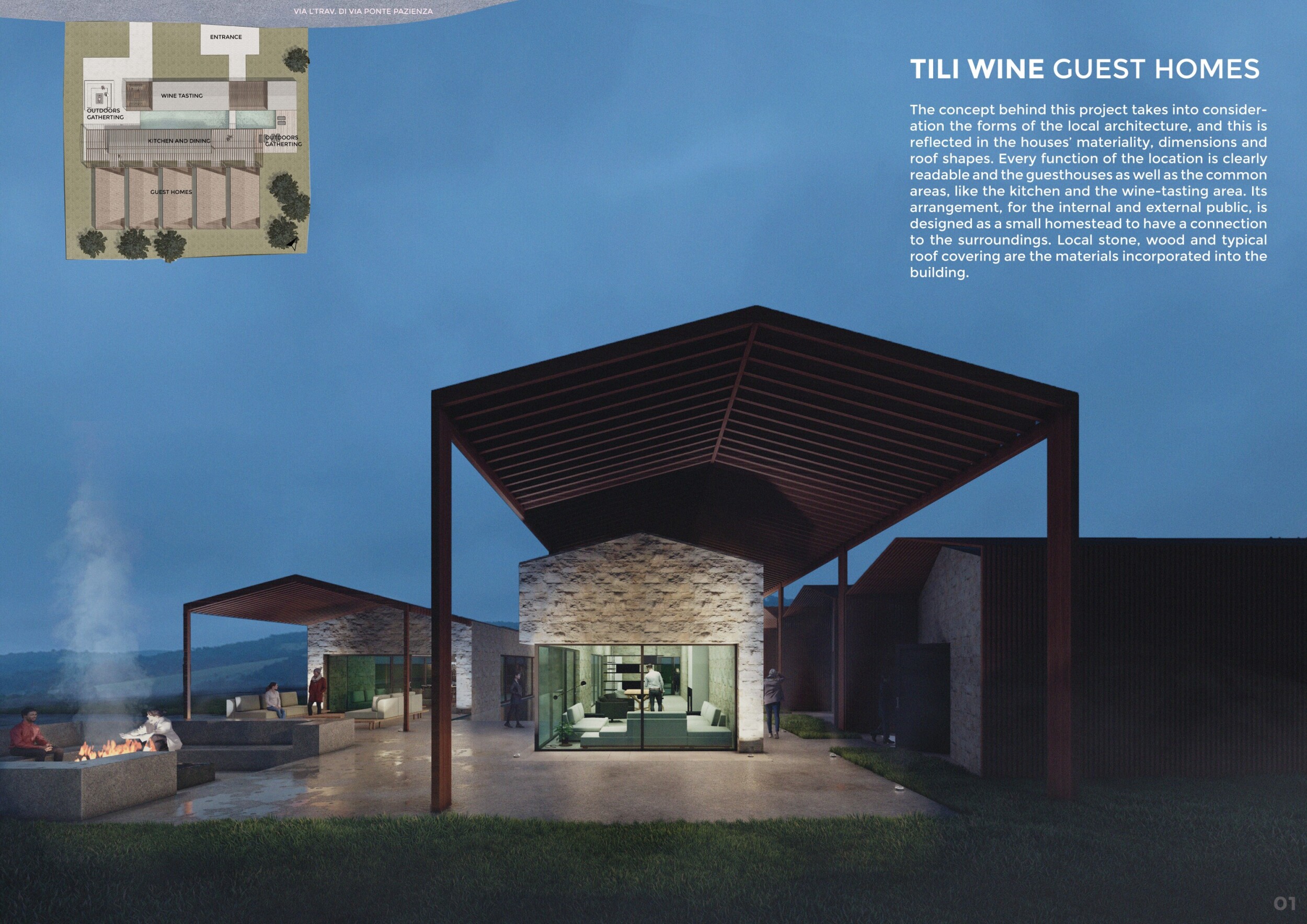 Architecture project // Terraced Guest Houses Embracing Wine Culture ...
