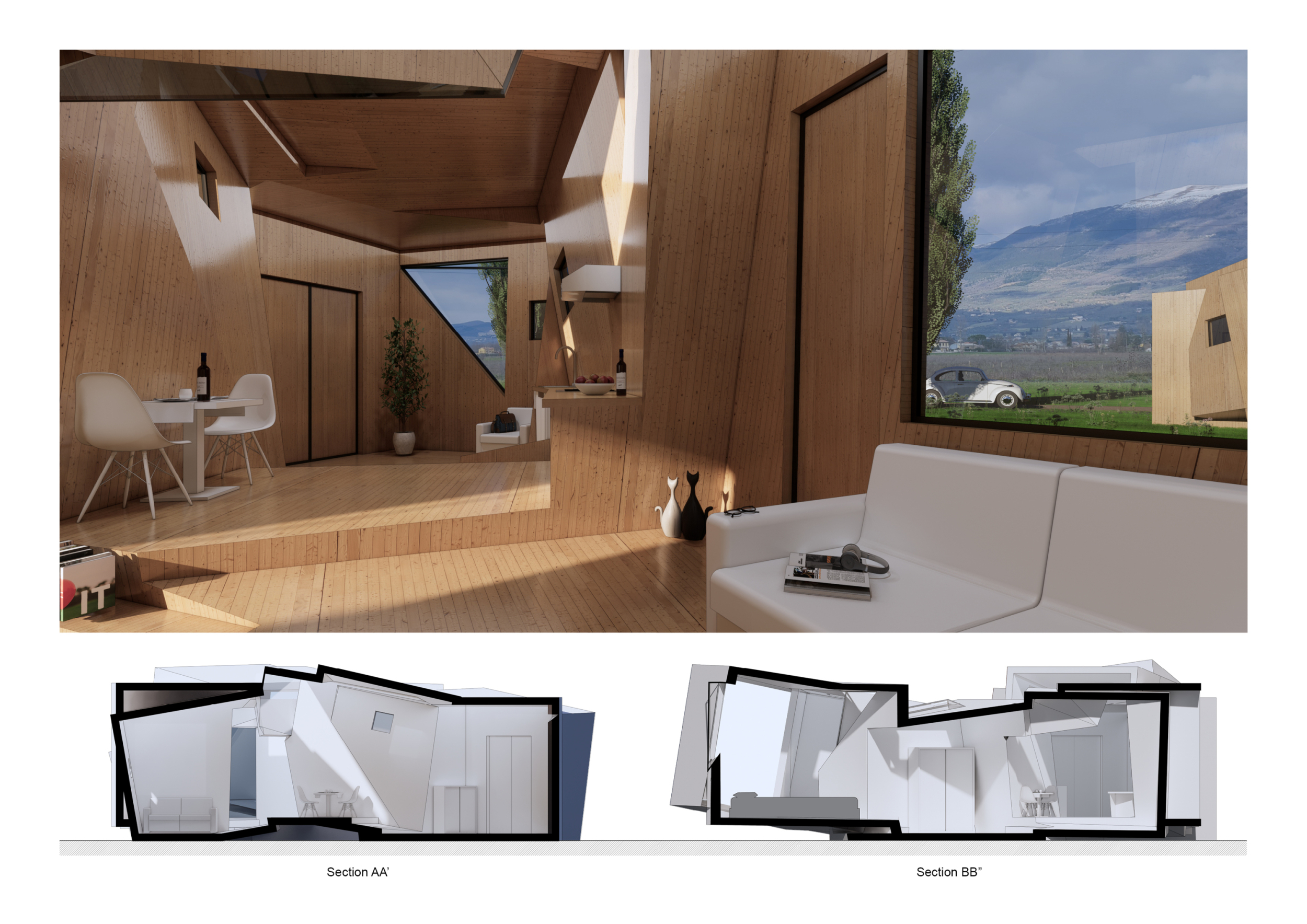 Architecture project // Branching Cubes in Cross-Laminated Timber ...