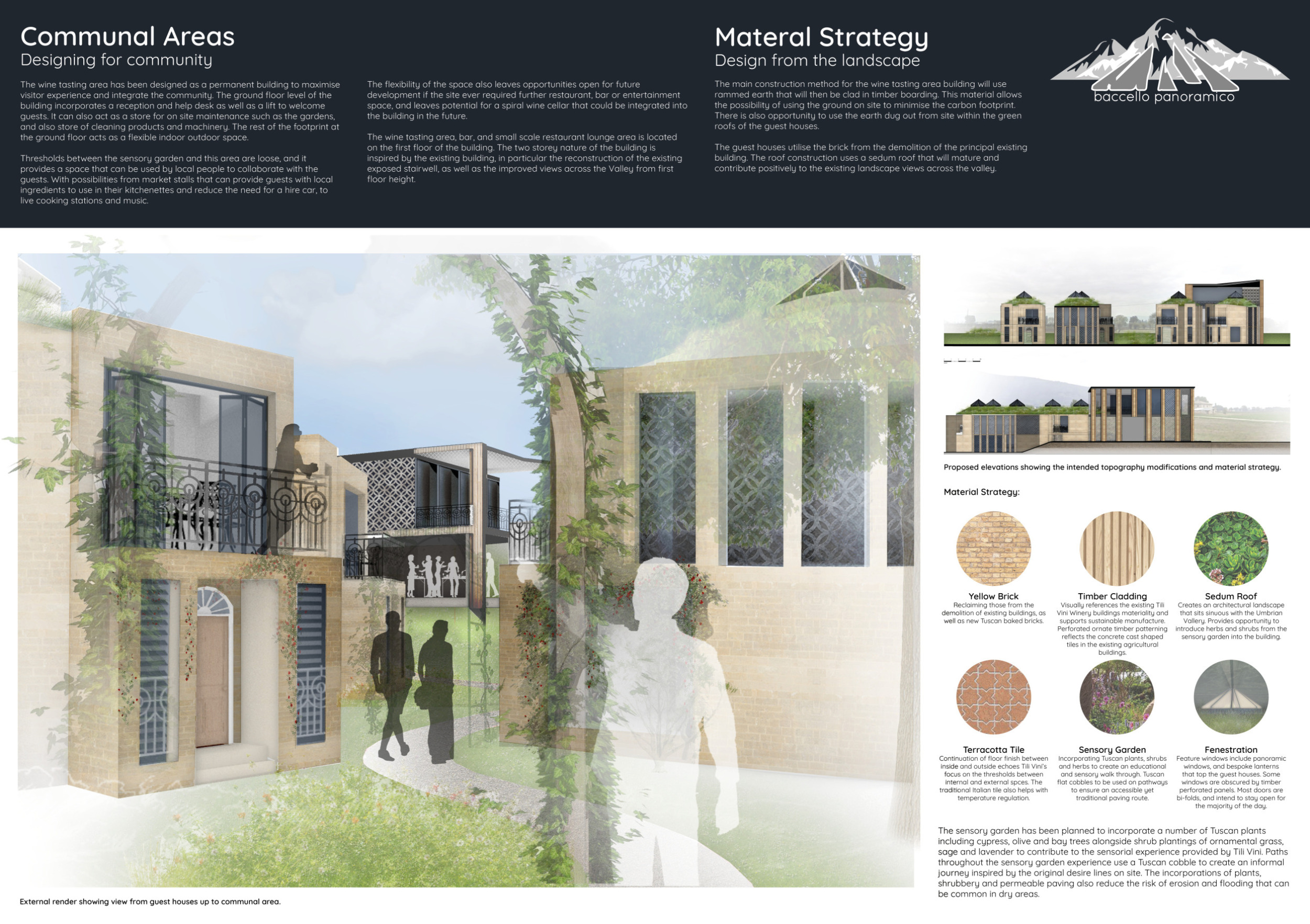 Architecture project // Rammed Earth Structure Merging with Sensory ...