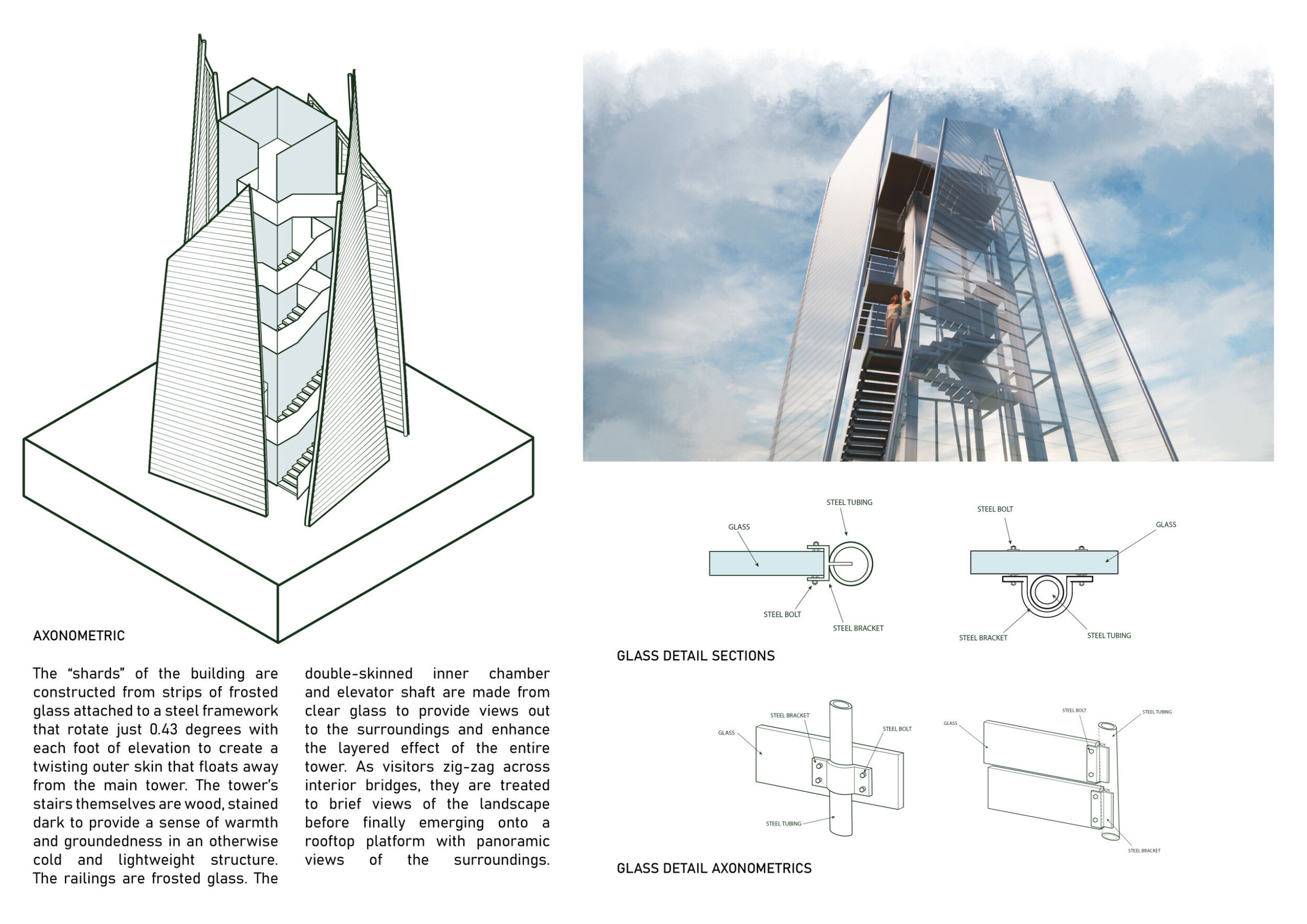 Architecture project // Frosted Glass Shards and Cedar Walkways Enhance ...