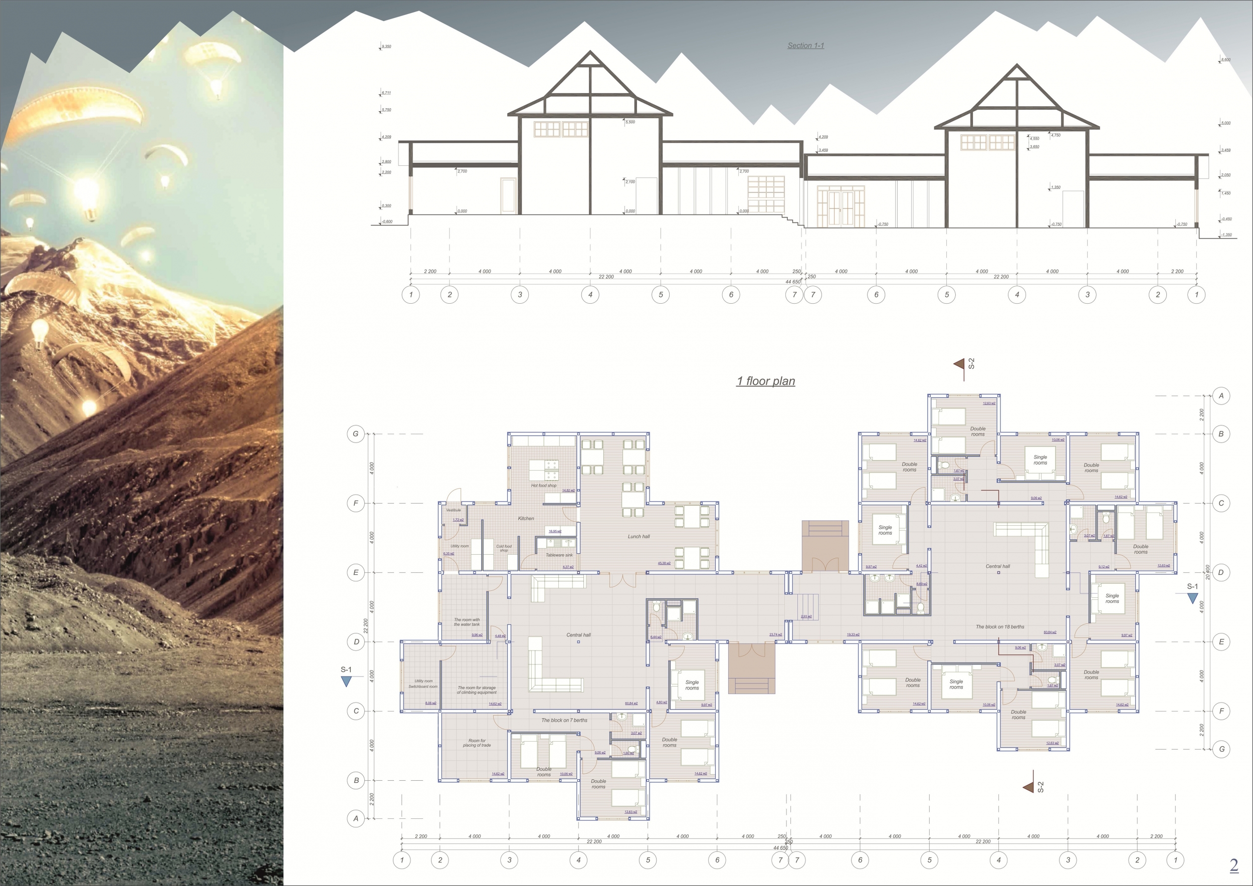 Architecture project // Clay and Straw Constructed Mountain Lodge with ...