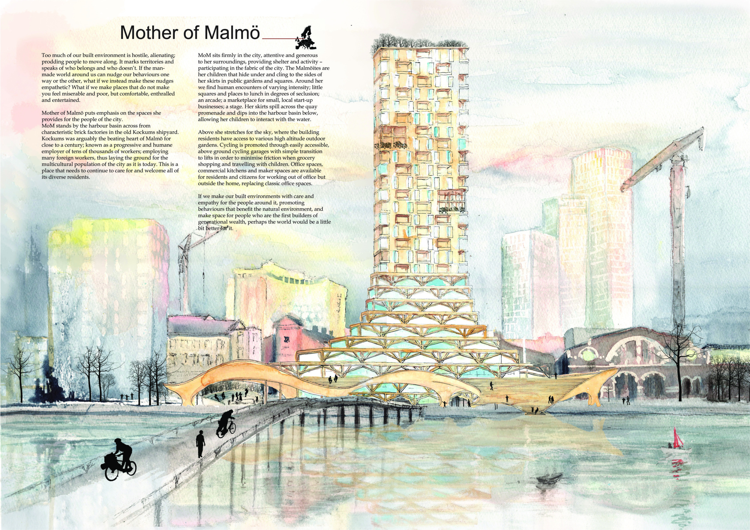 Architecture project // High-Altitude Gardens Along the Harbour Basin ...