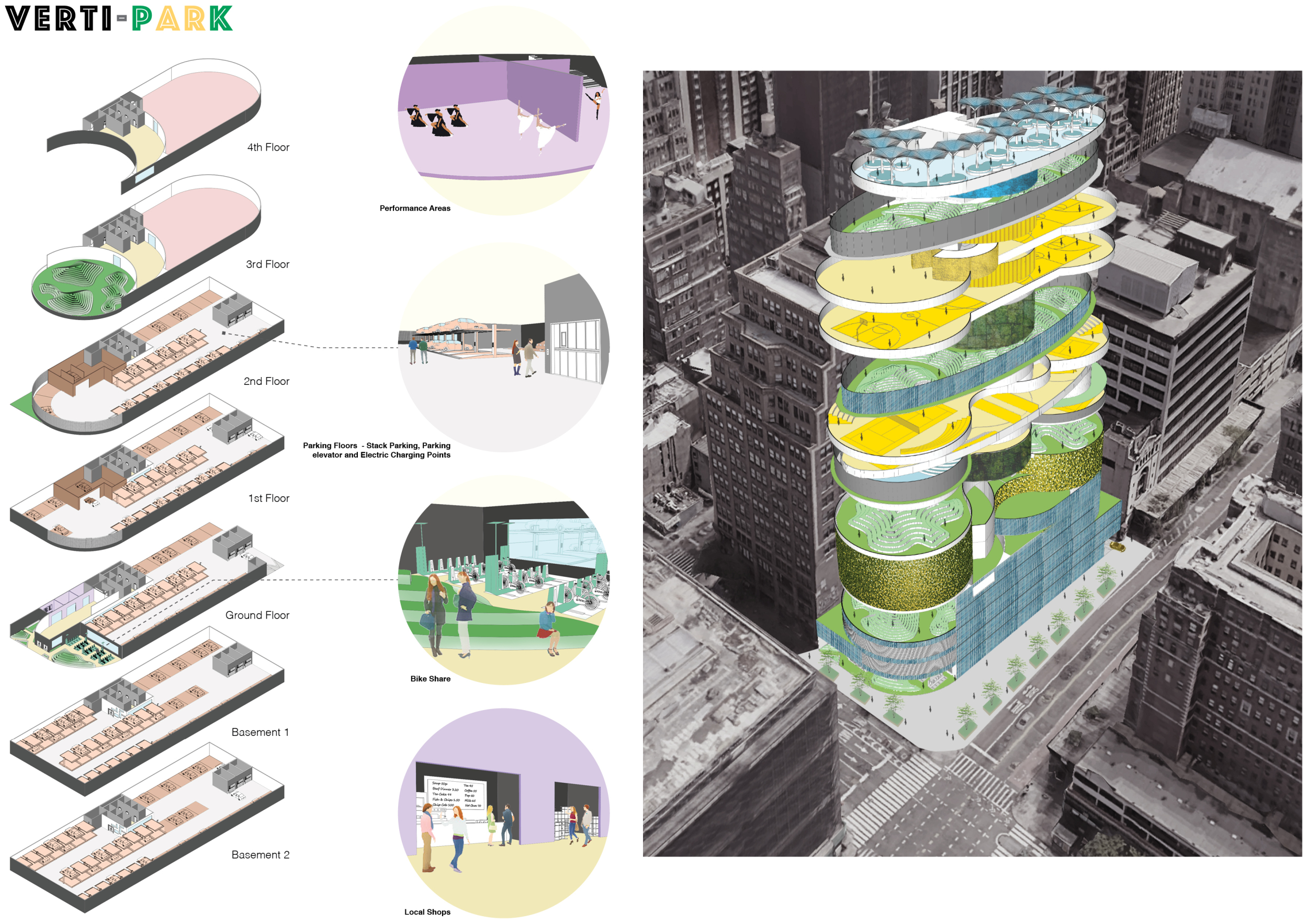 Architecture project // Curved Massing and Vertical Greenery Enhance ...