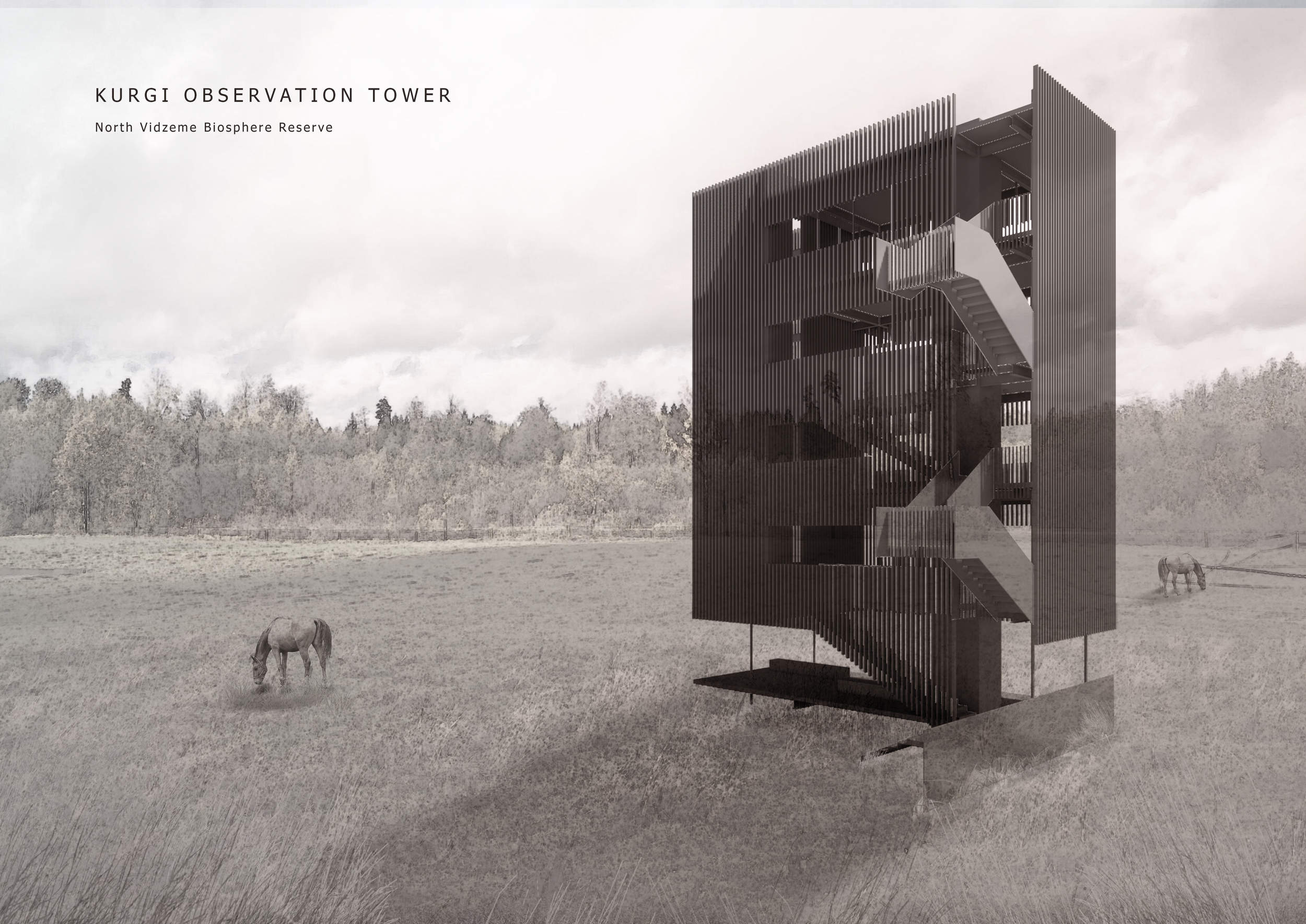 Architecture project // Cantilevered Observation Platform with ...