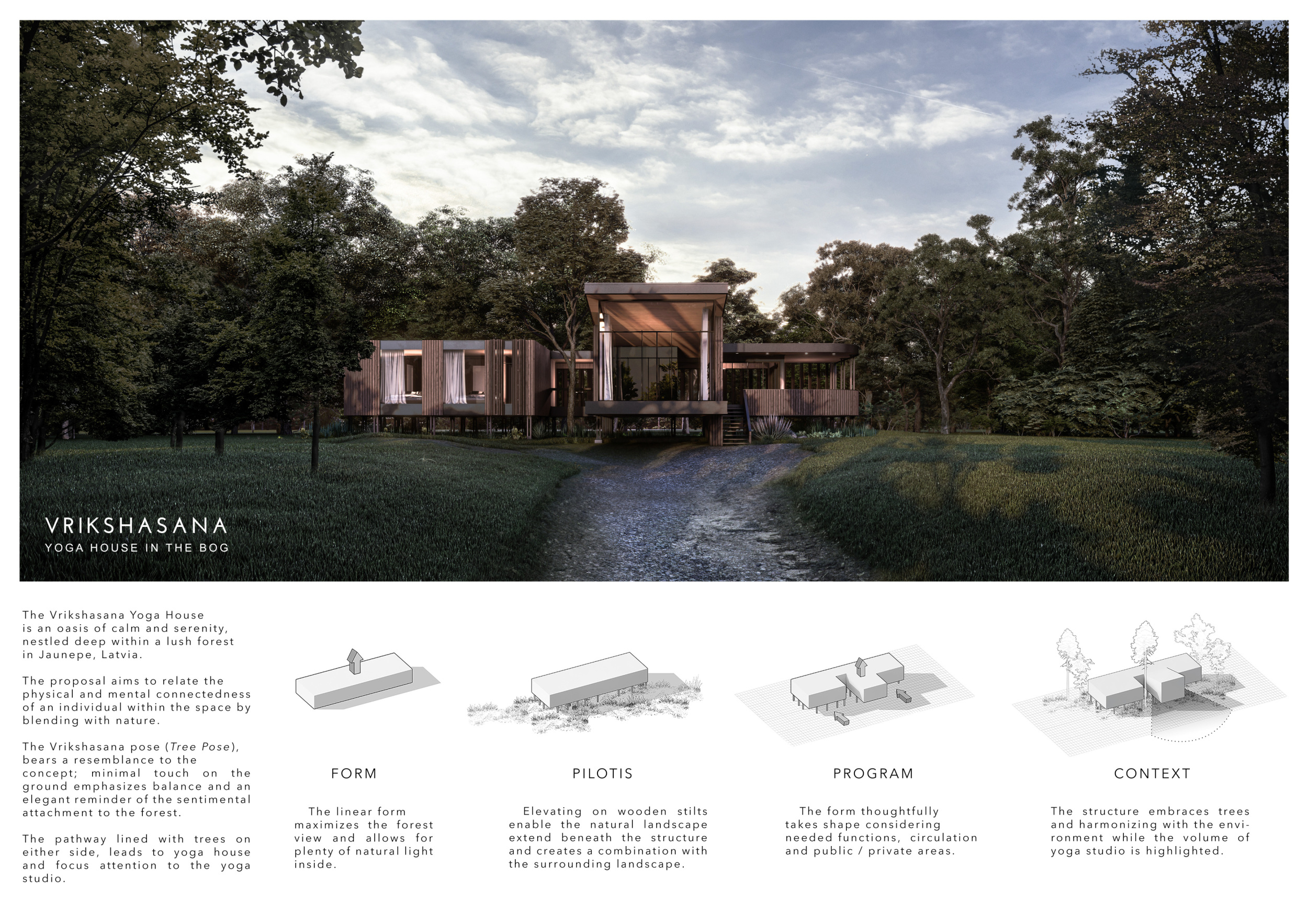Architecture project // Elevated Timber Structure Featuring Expansive ...