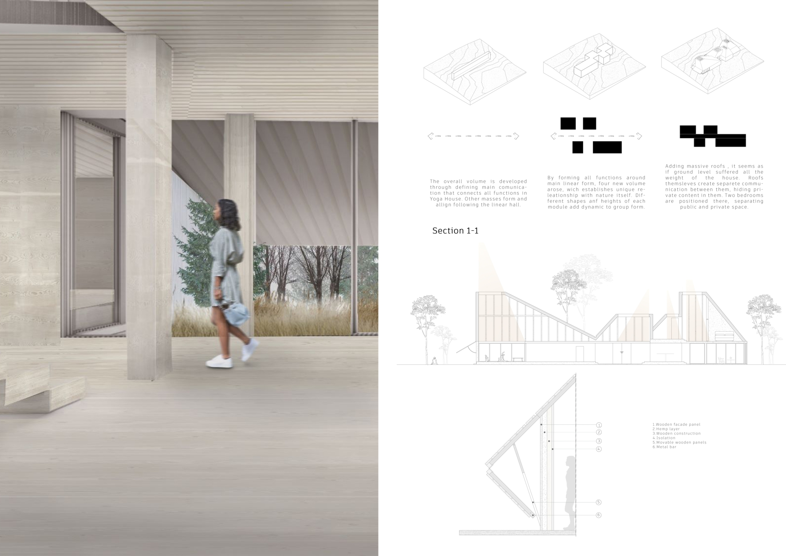 Architecture project // Hemp-Infused Panels and Biophilic Design in a ...