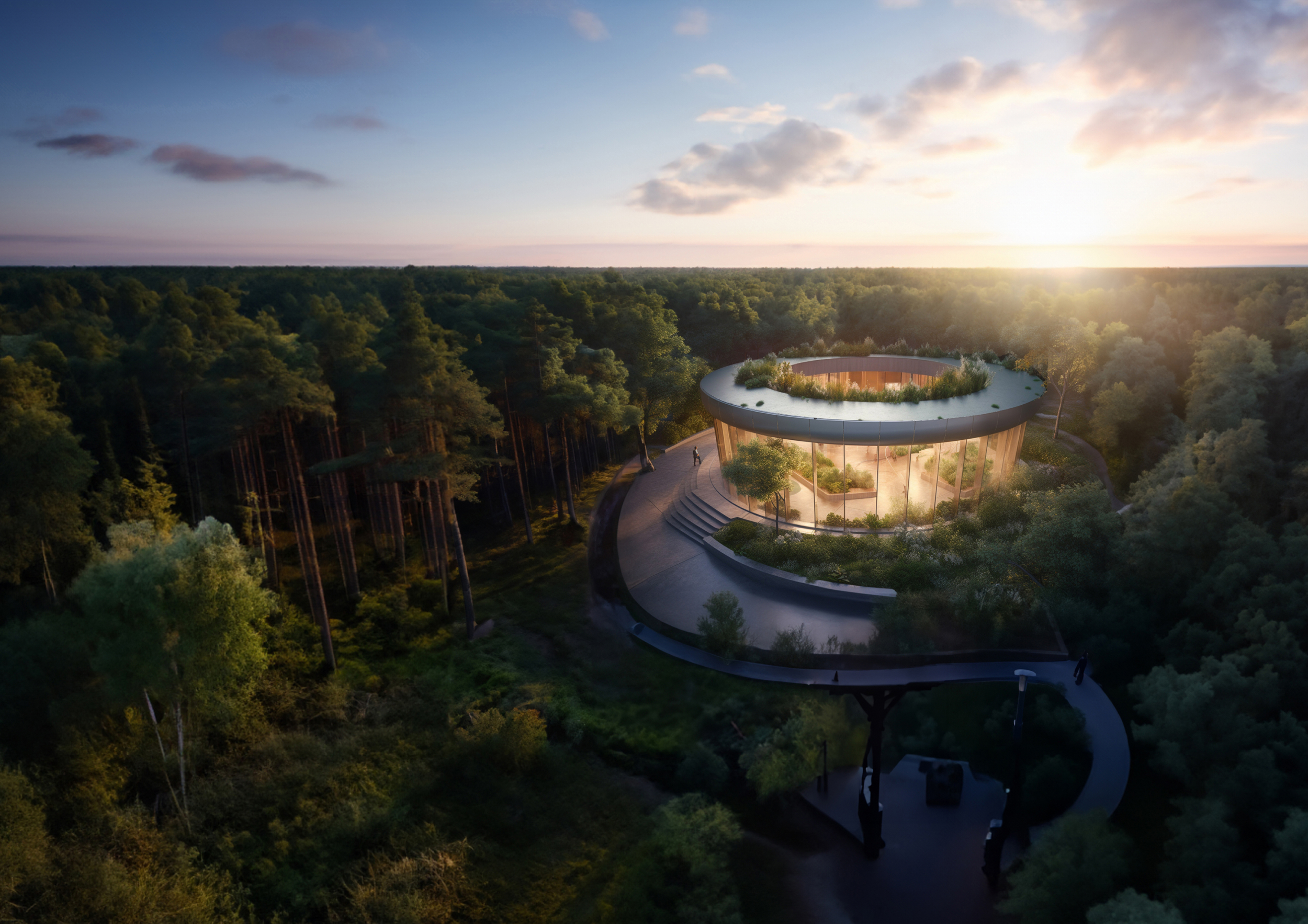 Architecture project // Circular Retreat Built with Passive Design and ...