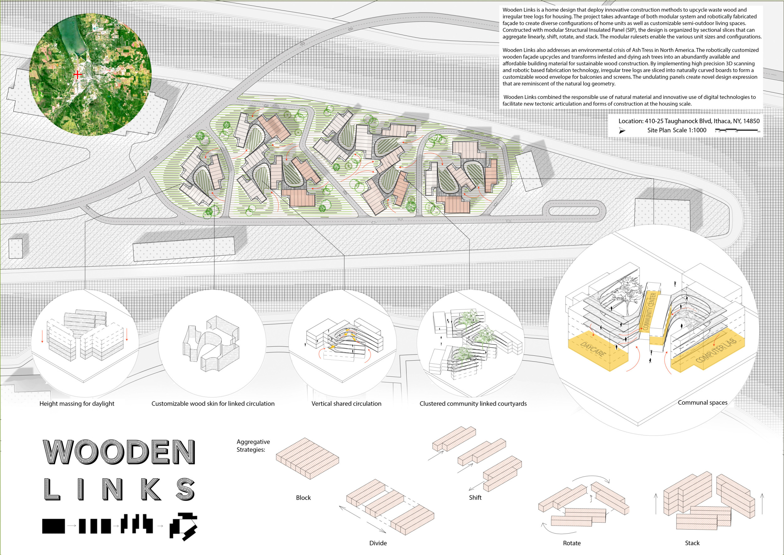 Architecture project // Custom Wood Skin Transforming Community Living ...