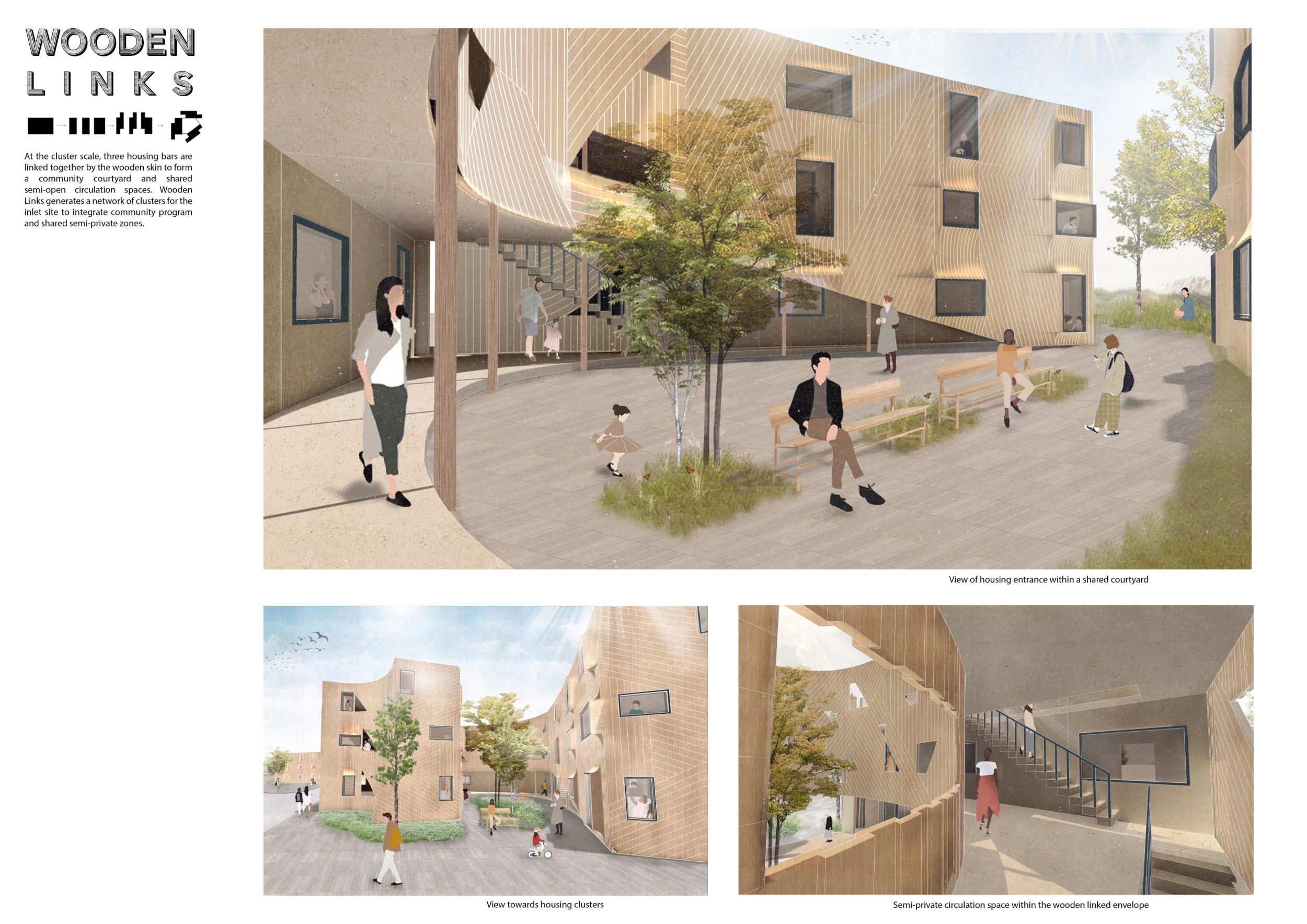 Architecture project // Custom Wood Skin Transforming Community Living ...