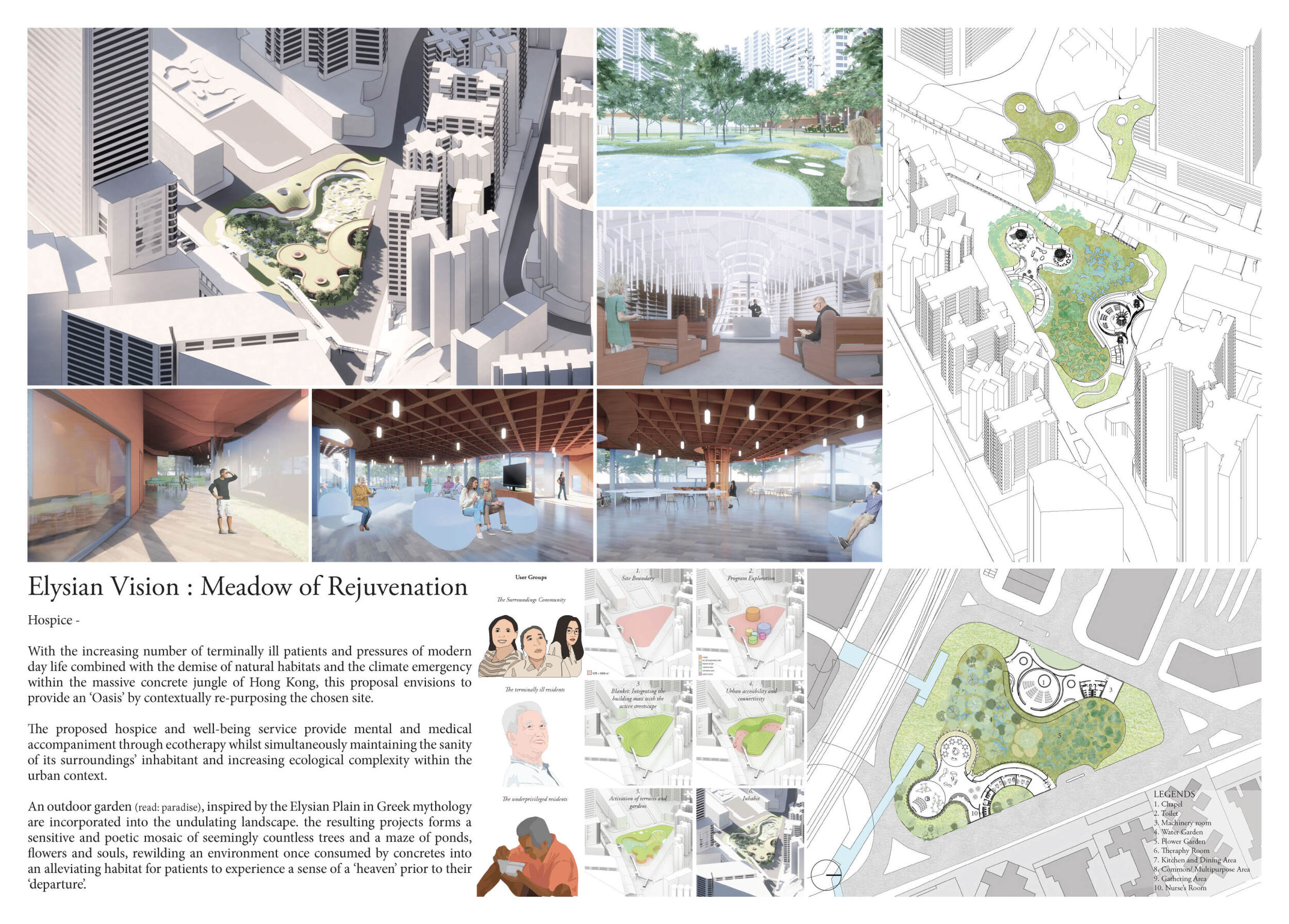 Architecture project // Therapeutic Garden Within an Elysian Landscape
